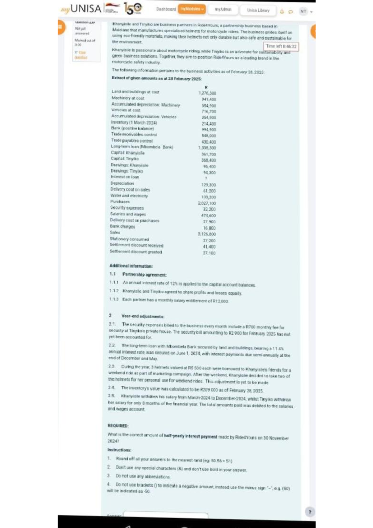 FAC1601 Assignment 1: Financial Analysis of Ride4Yours Partnership - Studocu