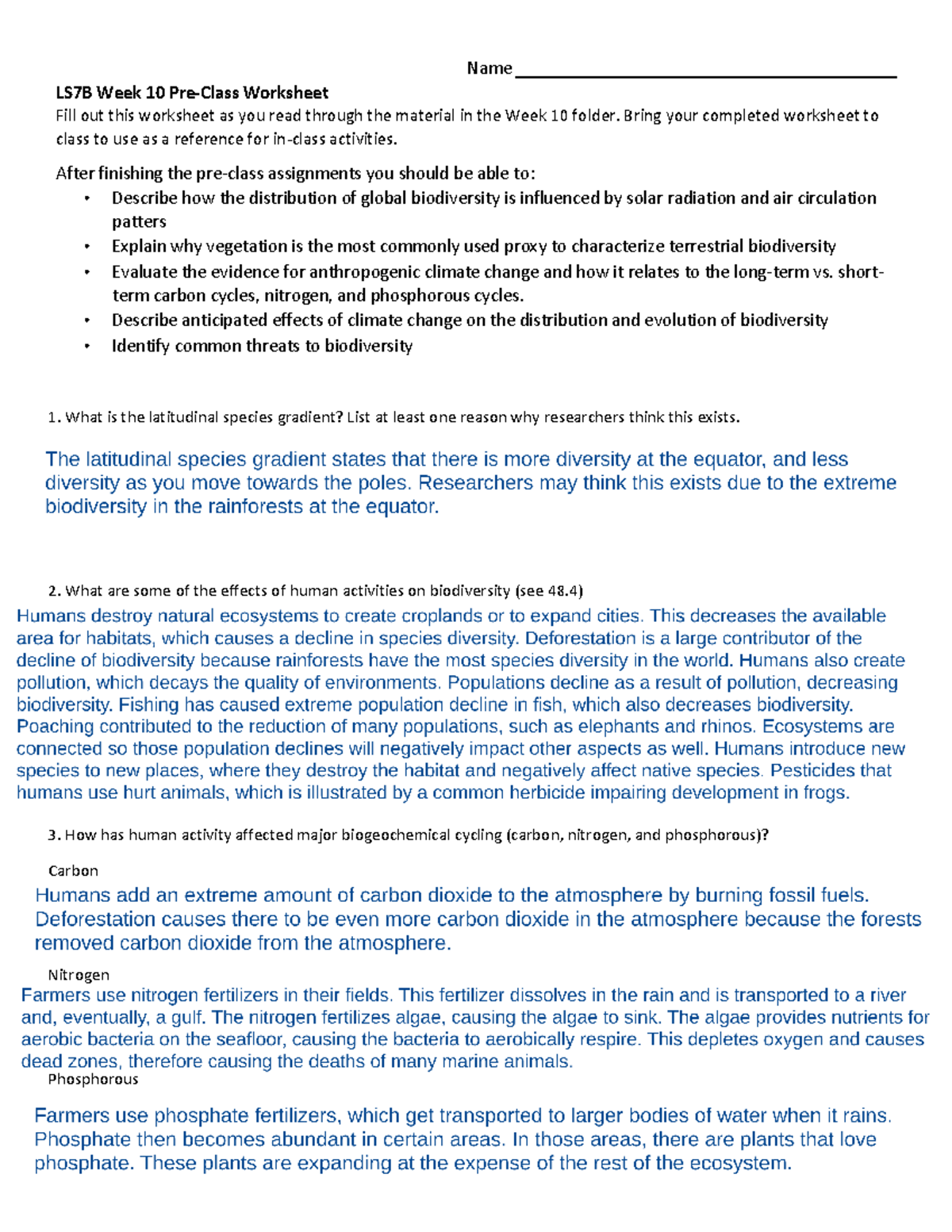 LS7B Week 10 Reading Guide & Pre-Class Worksheet - Studocu