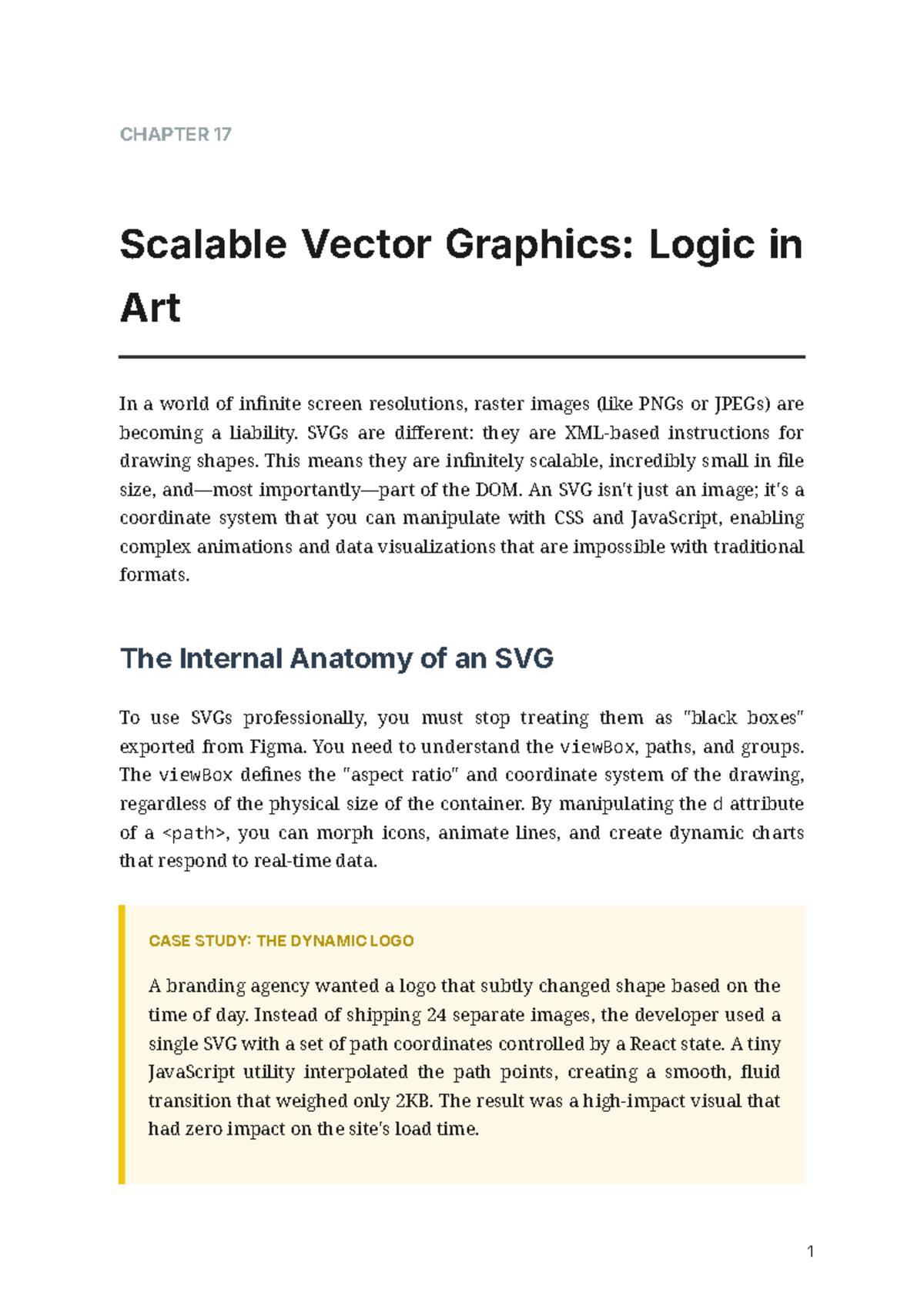 Web Dev CH17: Scalable Vector Graphics & Logic in Art - Studocu