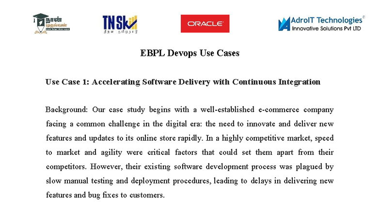 EBPL - DevOps Use Cases: Accelerating Software Delivery ...
