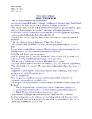 Exam 3 study guide for BIOL 311 - General microbiology (chapters 7-9 & 13-15) - Studocu