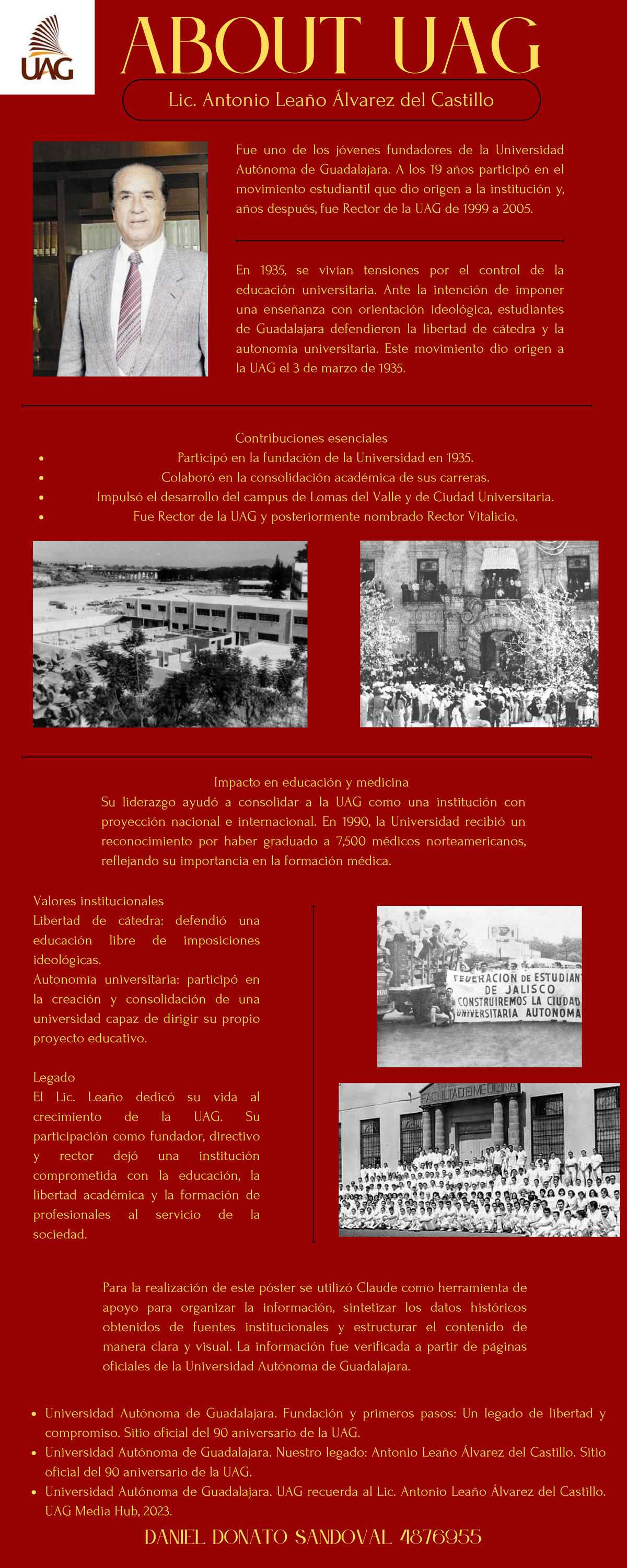 Infografía sobre Lic. Antonio Leaño Álvarez del Castillo - UAG - Studocu