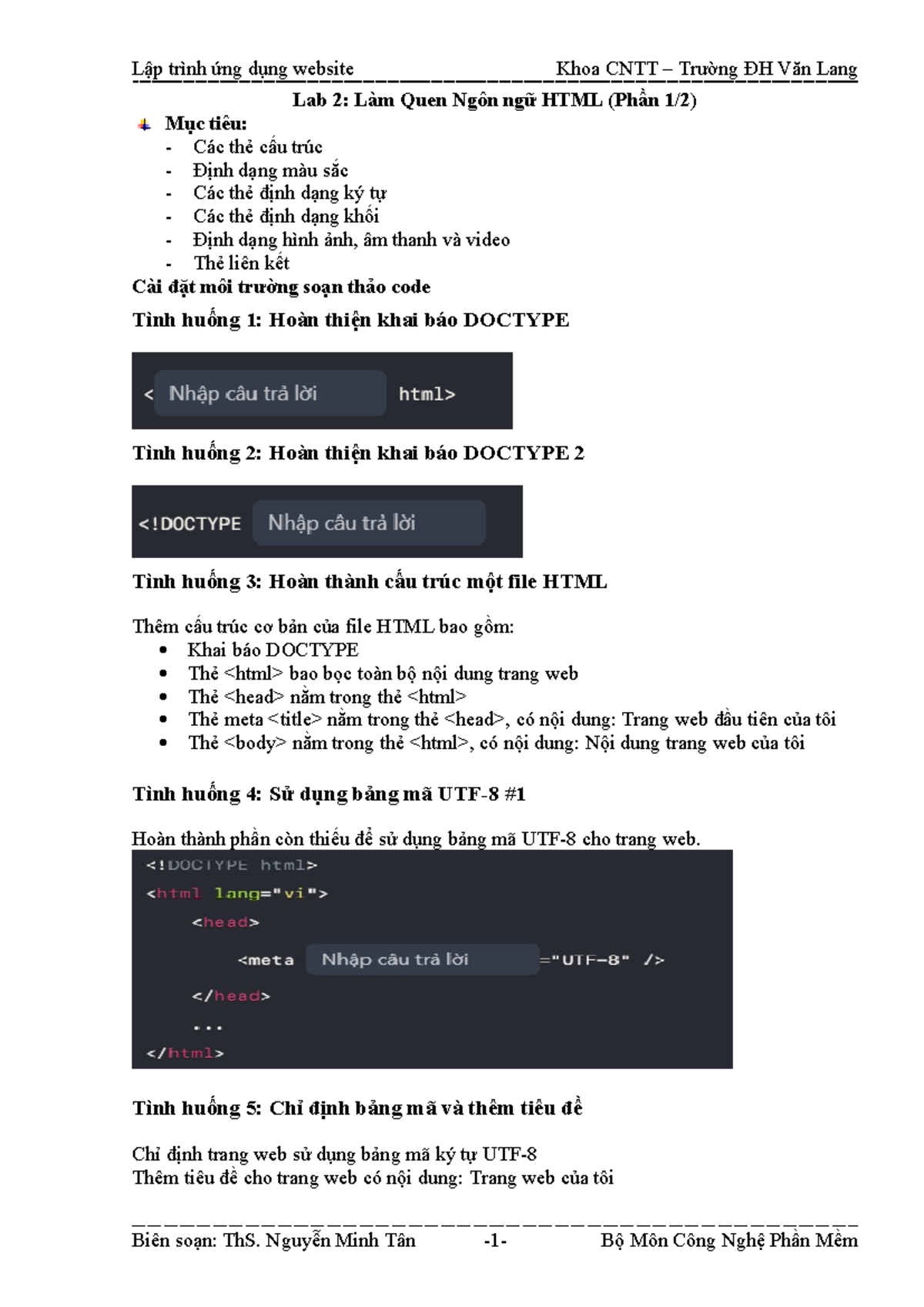 LAB 2 - HTML Phan 1 - Summary Design Thinking - Lab 2: Làm Quen Ngôn ...