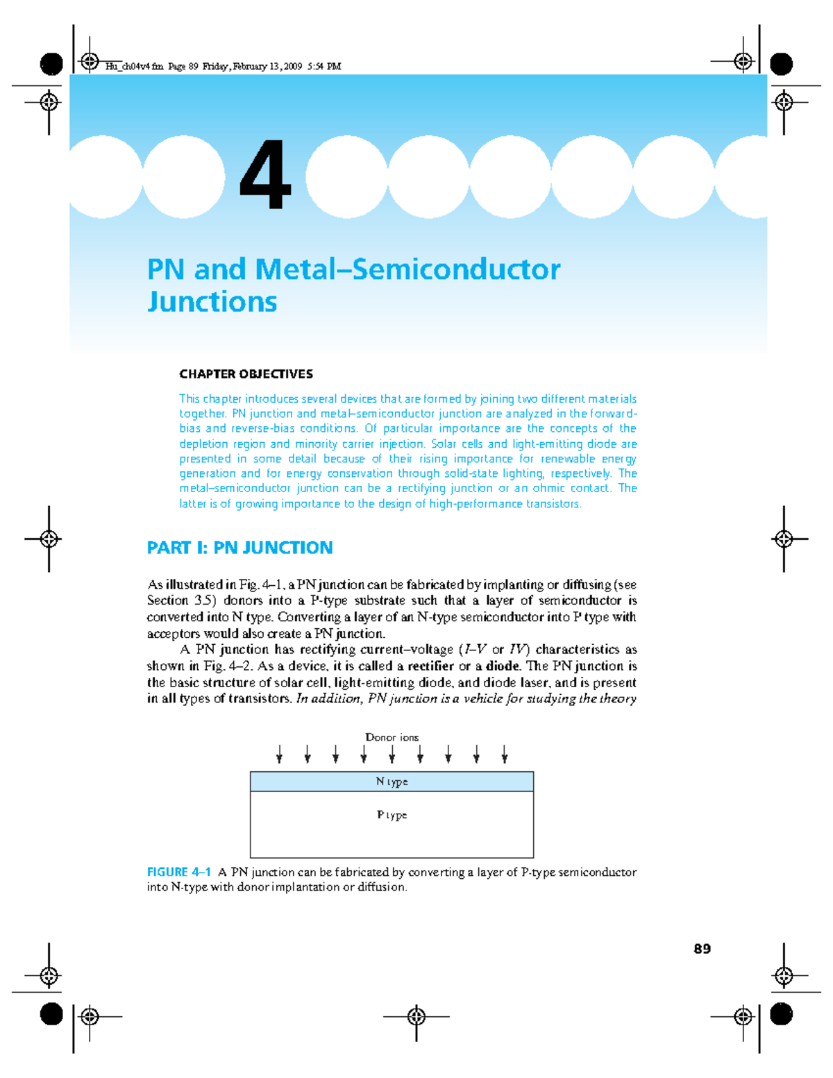 Chpt 4 PN & Metal-Semiconductor Junctions: Key Concepts & Applications - Studocu