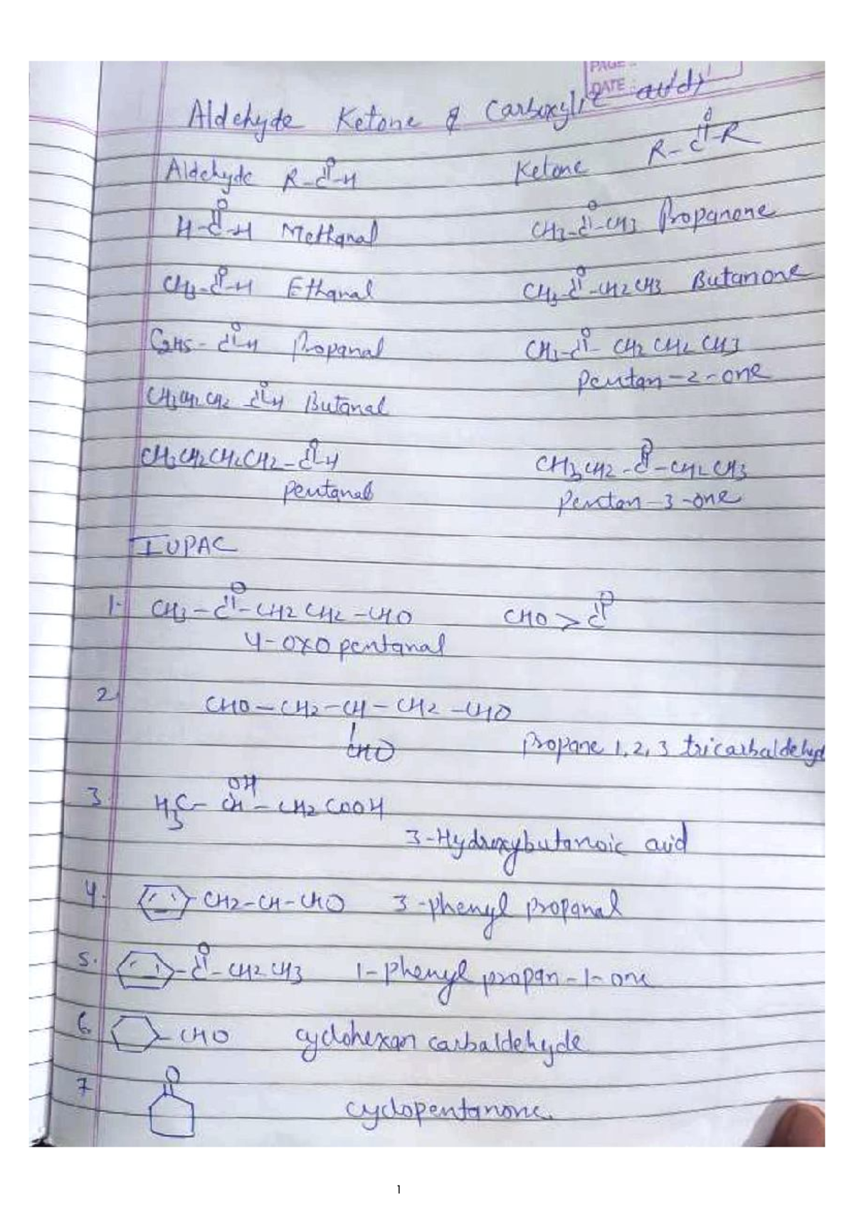 Aldehyde and Ketone Notes - C42 Chemistry Study Guide - Studocu