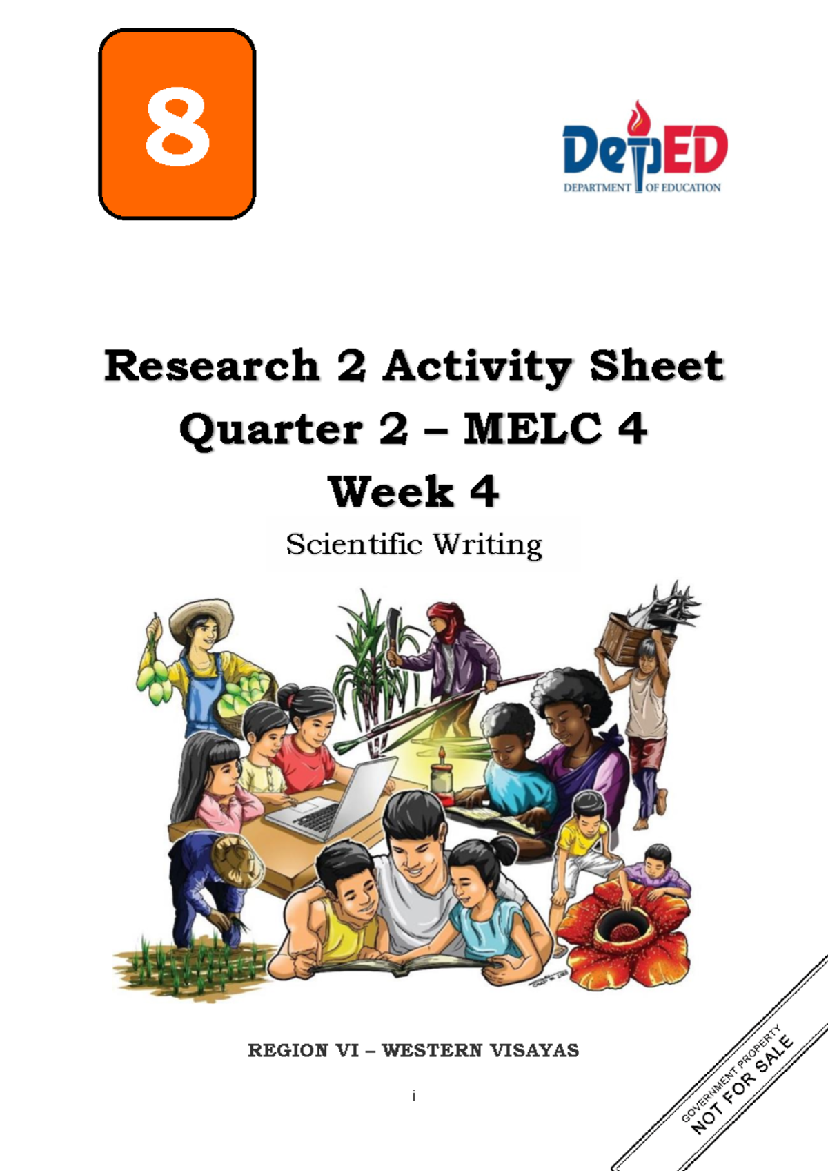 Research 2 Activity Sheet No. 4: Scientific Writing Techniques for ...