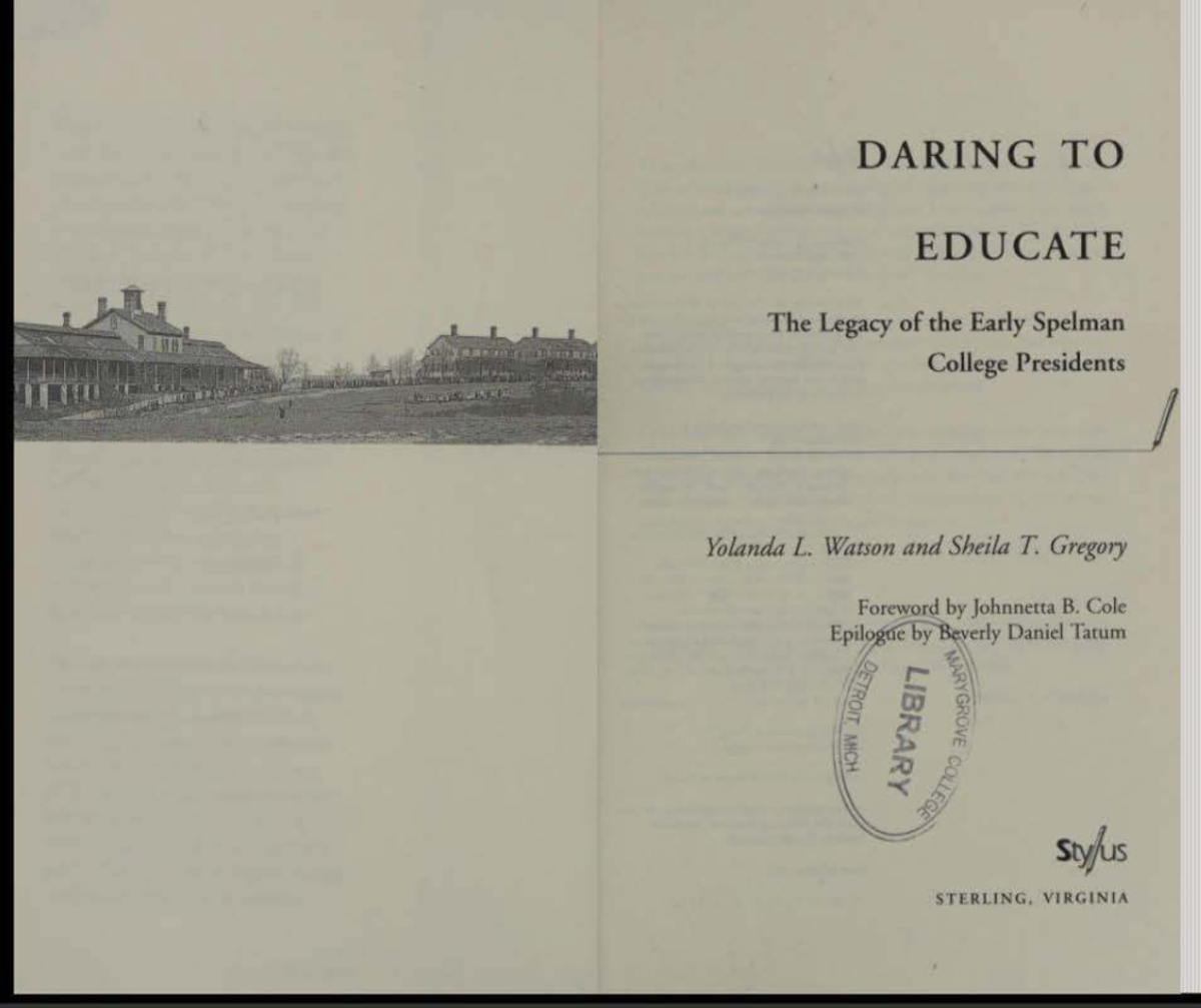 Document Analysis and Review Report: The Legacy of Spelman College ...