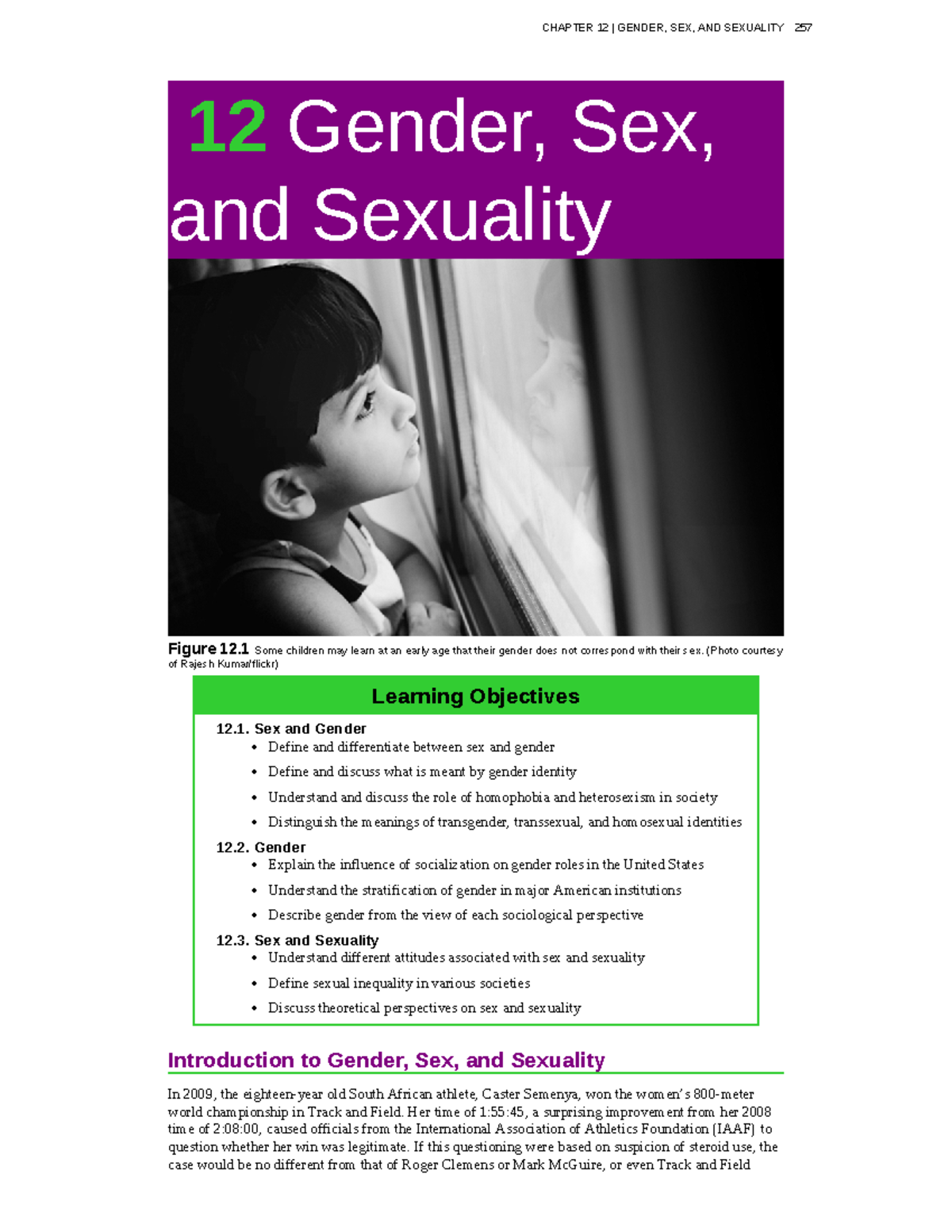 Sociology 2e: Chapter 12 - Gender, Sex, and Sexuality Overview - 12 ...