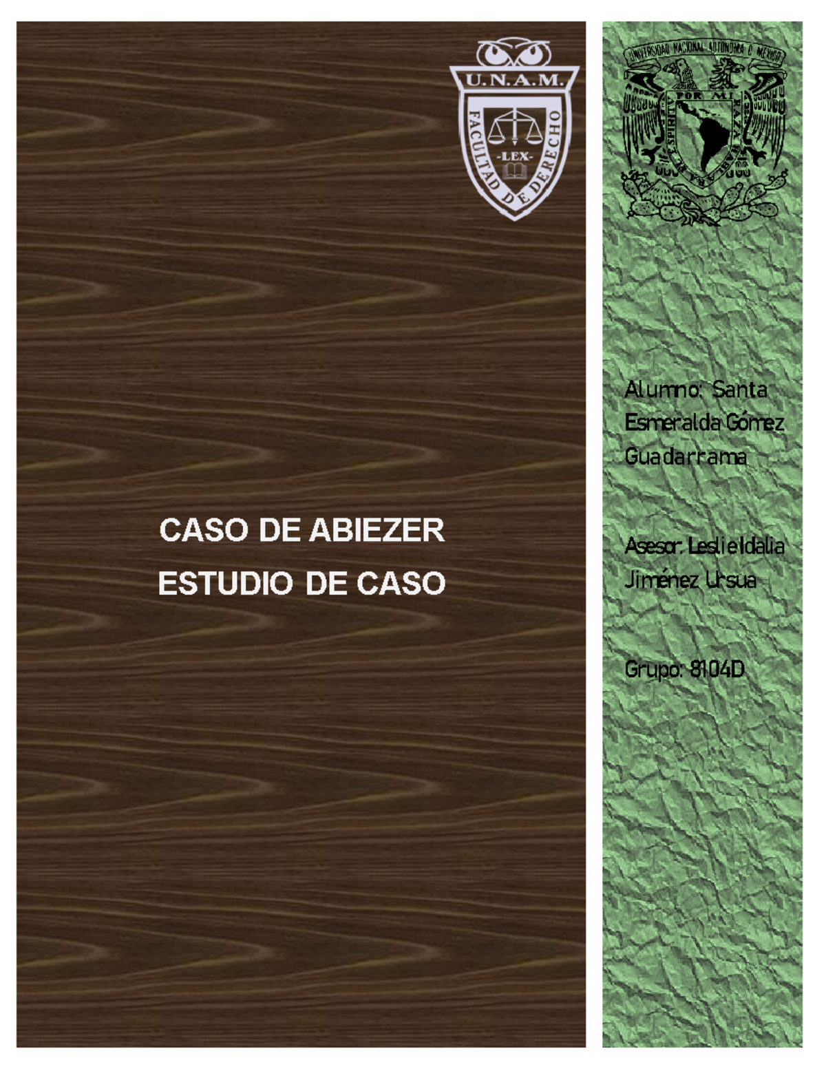 CASO DE ABIEZER: Análisis Estructural del Juicio Oral (Gomez S U7 A1 ...