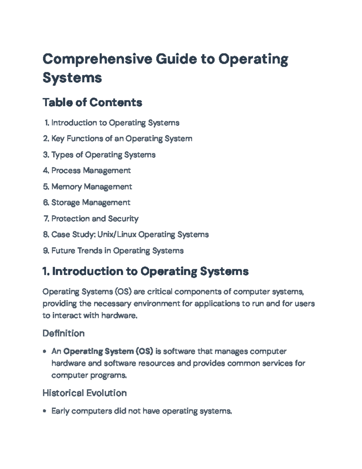 Comprehensive Guide to Operating Systems: Functions & Trends - Comprehensive Guide to Operating ...