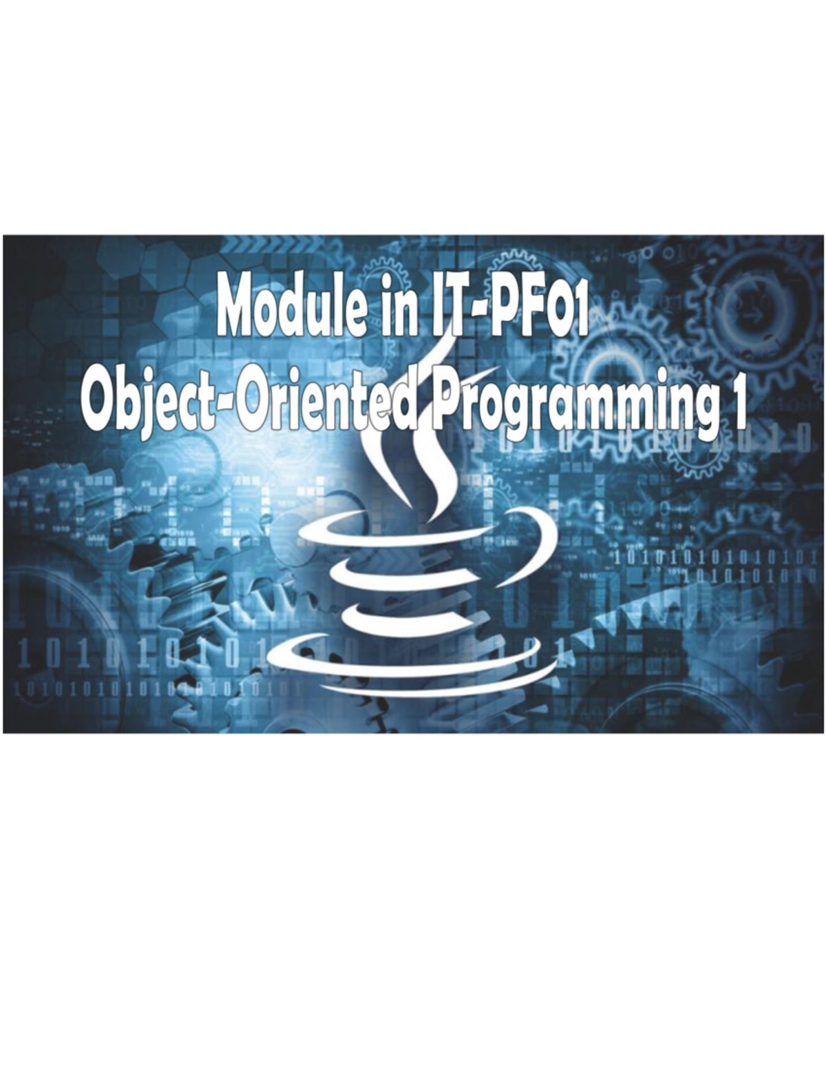 IT PF 01 Object Oriented Programming I - i Prepared by: Jet C. Aquino, DIT Apple Grace G ...