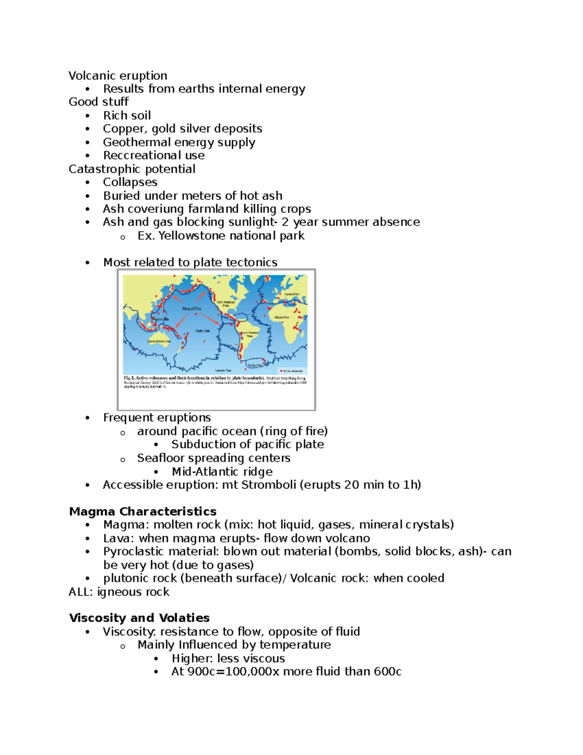 CH 7, 8, 9 - Summary of Volcanic Eruptions and Their Impacts - Studocu