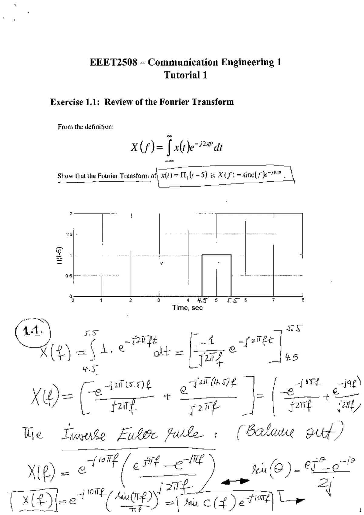 Tutorial 2 Solution - Course Commu - Communication Engineering Tutorial ...