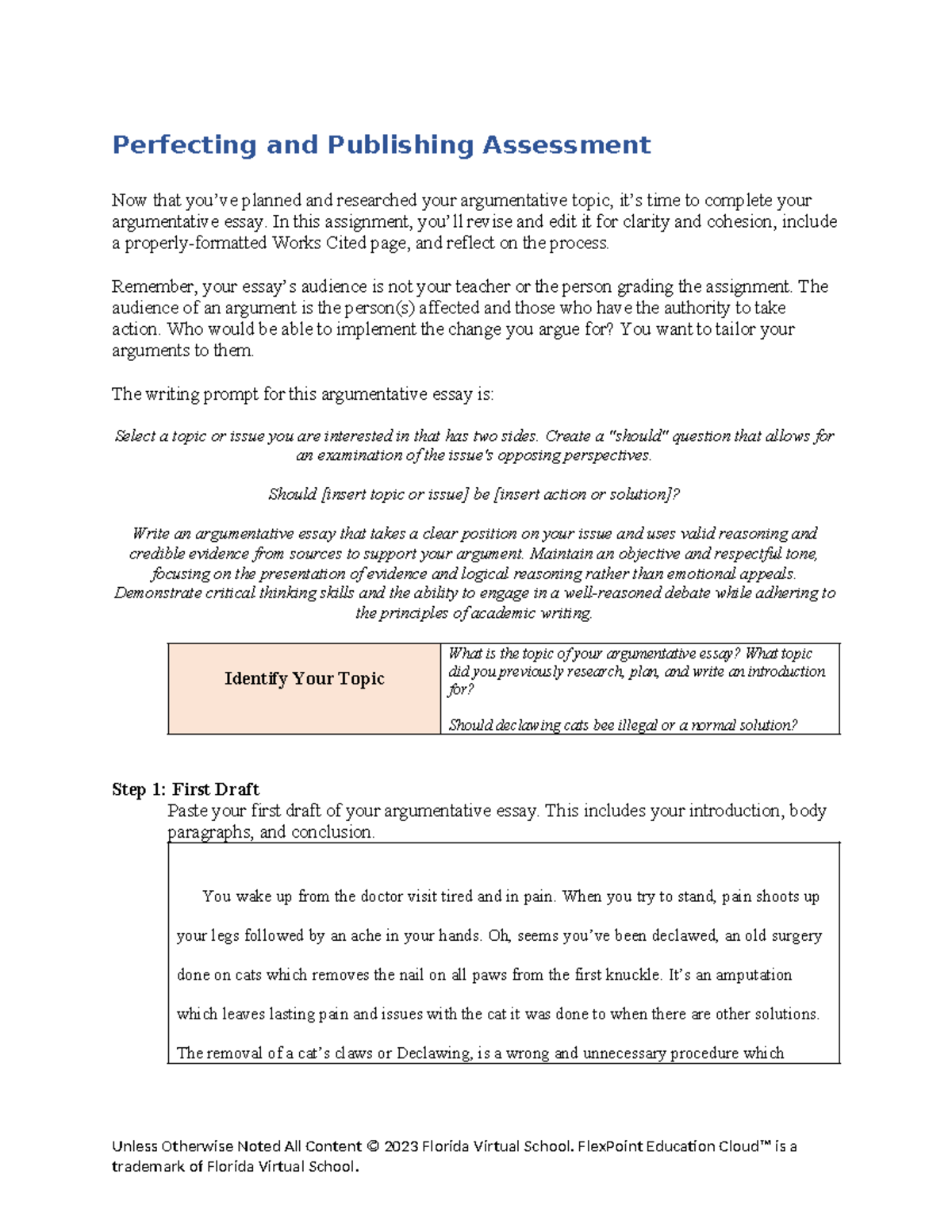 ENG 101: Argumentative Essay Writing and Revision Guide - Studocu