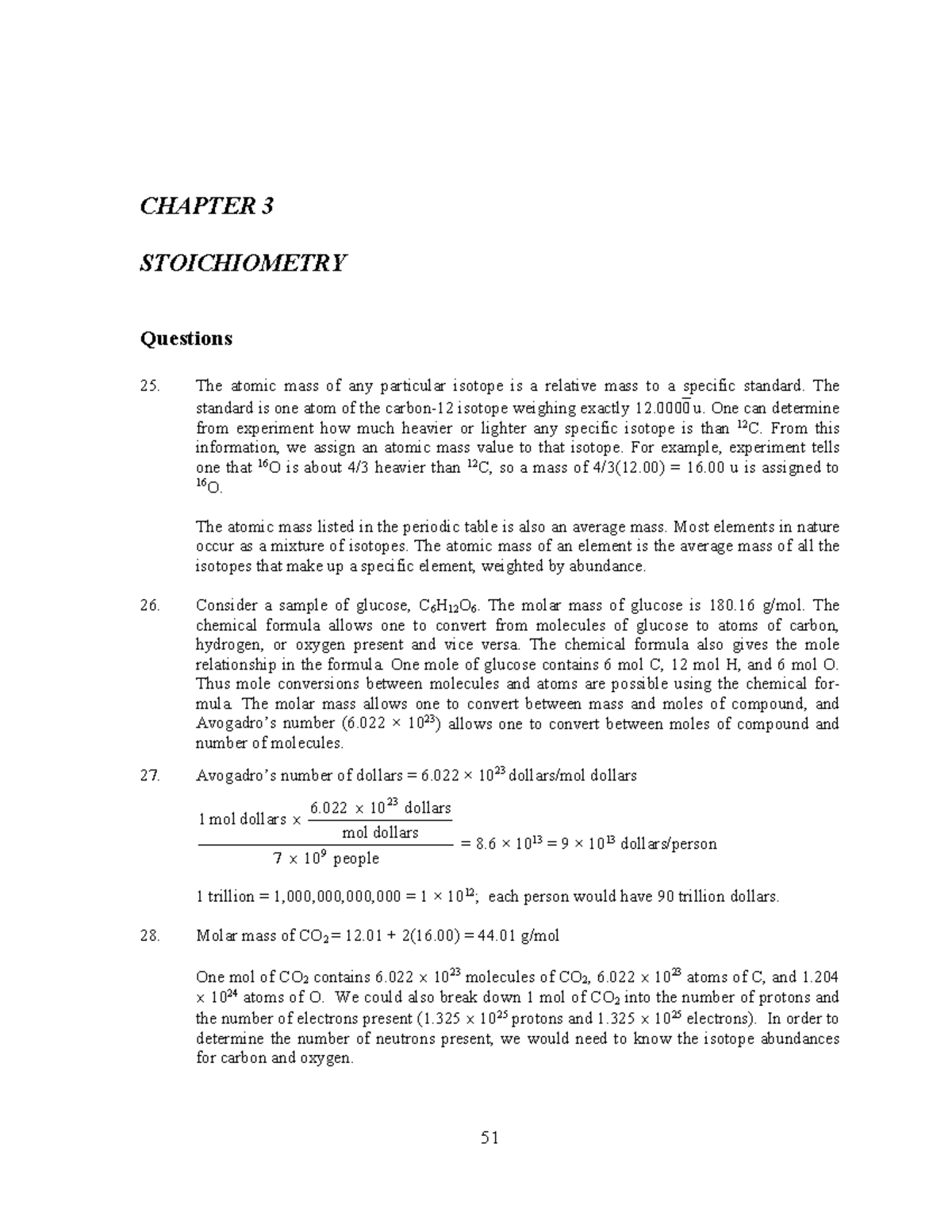 CHAPTER 3 STOICHIOMETRY Solution Manual - Studocu