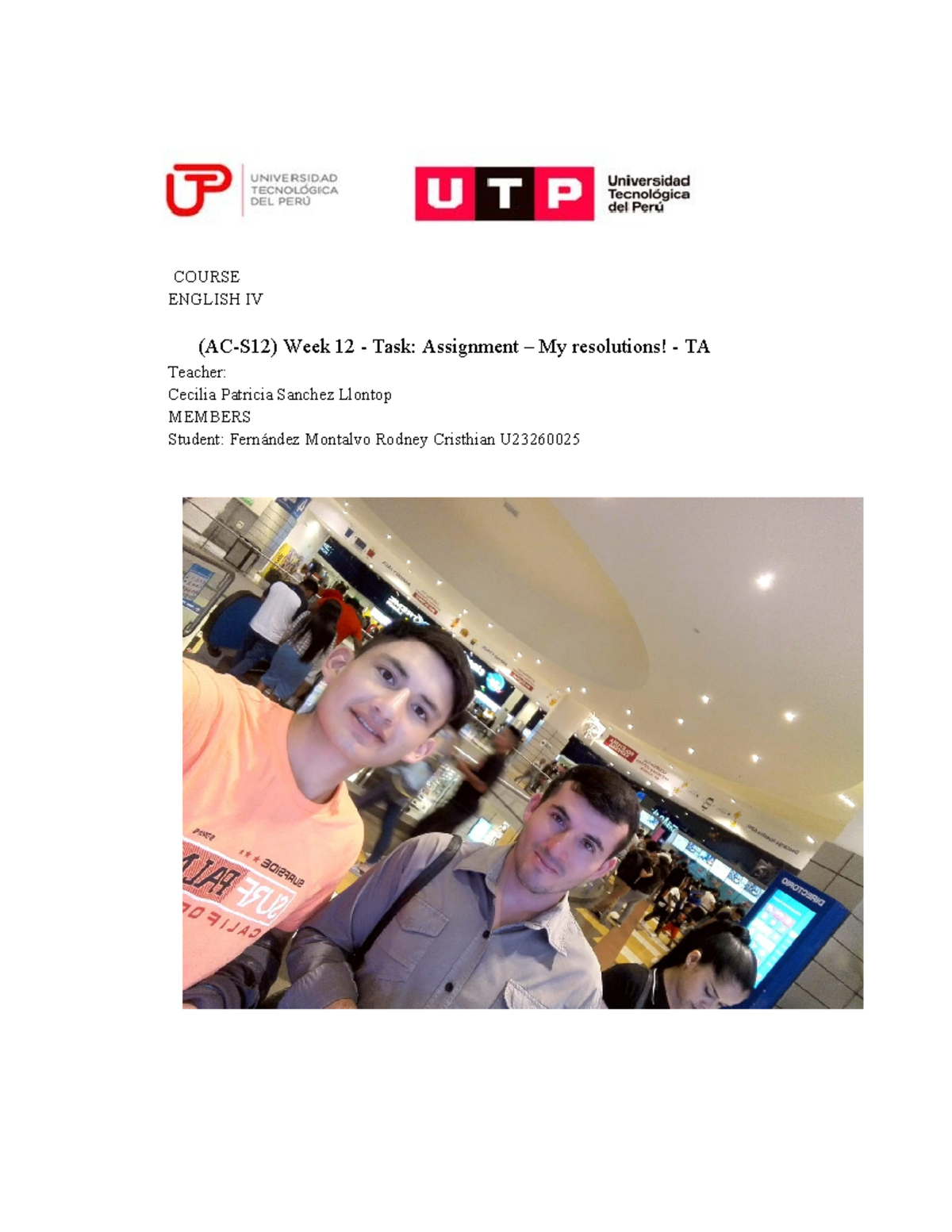 🔴 (AC-S12) Week 12 - Task Assignment: My Resolutions - TA - Studocu