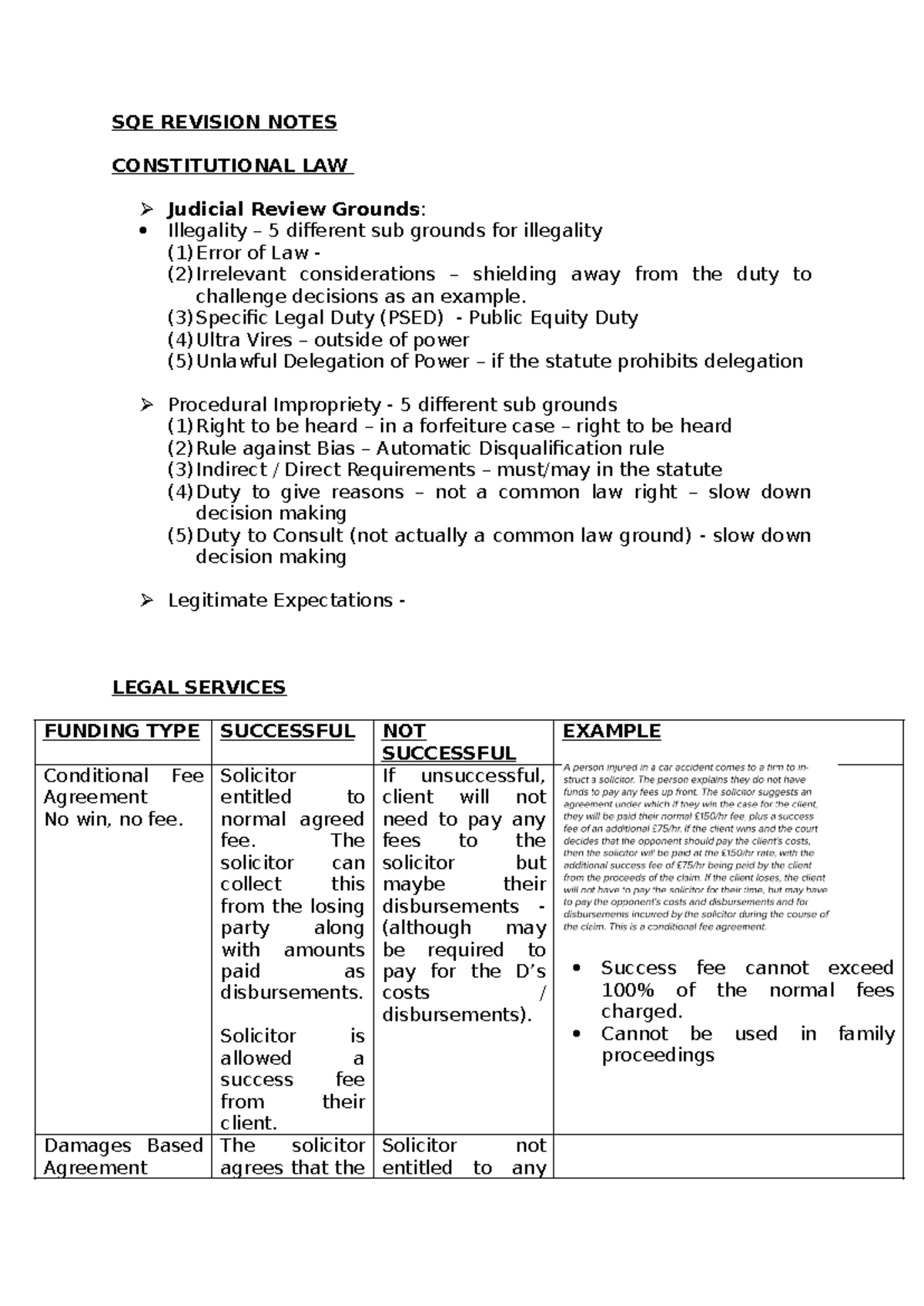 SQE Revision Notes - relating to tort and business - SQE REVISION NOTES ...