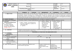 DLP- CELL Cycle - DETAILED LESSON PLAN School Quezon National High ...