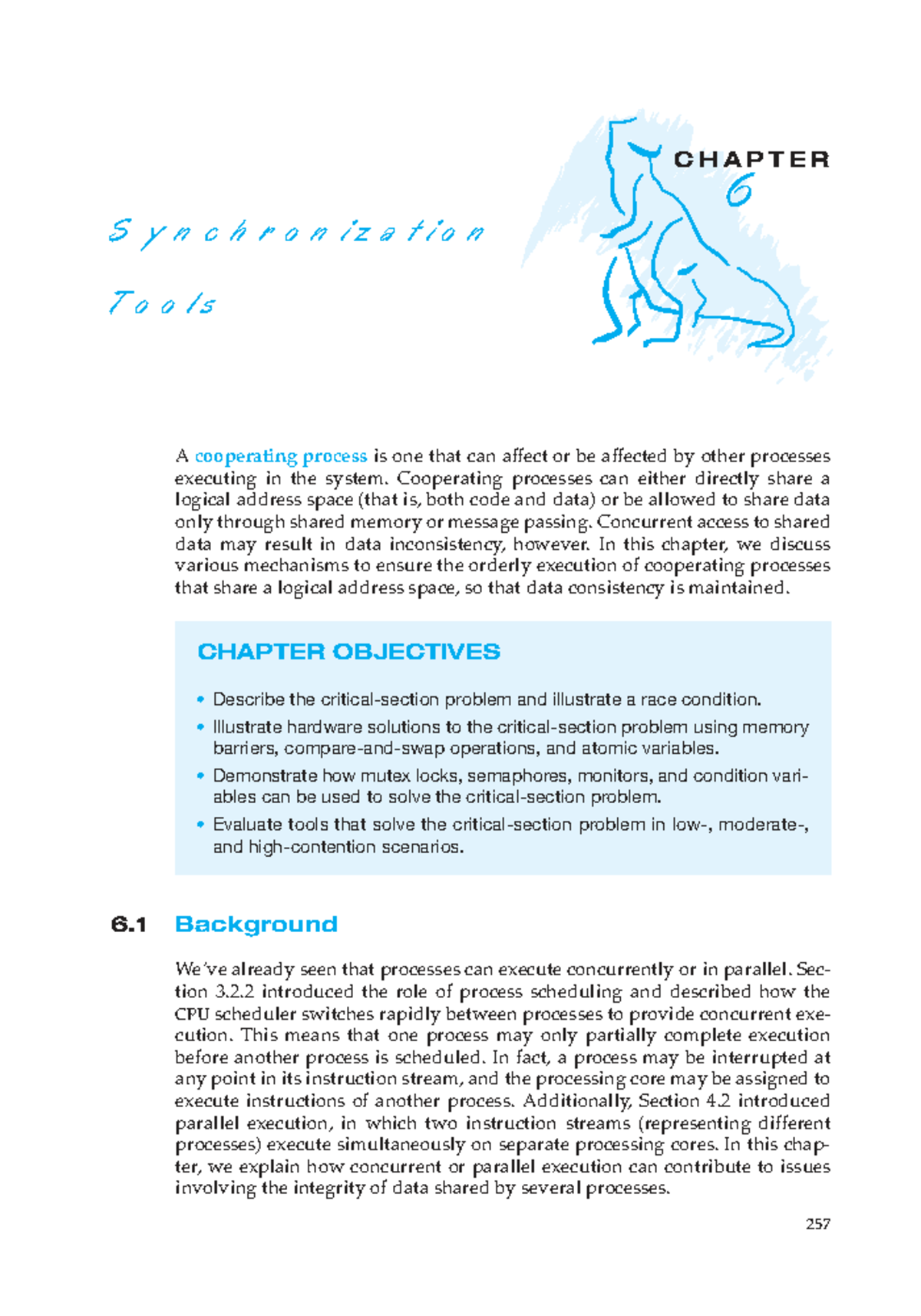 6 CHAPTER Synchronization Tools: Ensuring Data Consistency in Cooperating - Studocu