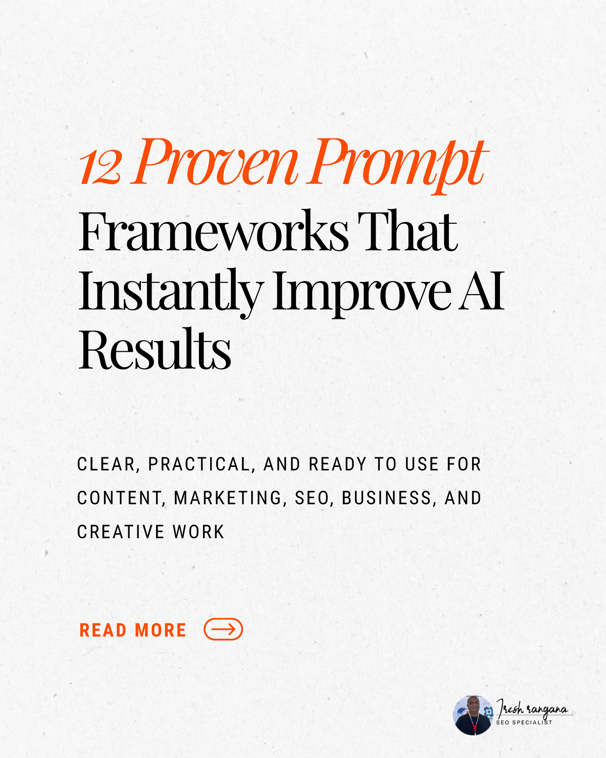 12 Effective Prompt Frameworks for Enhancing AI Results - Studocu