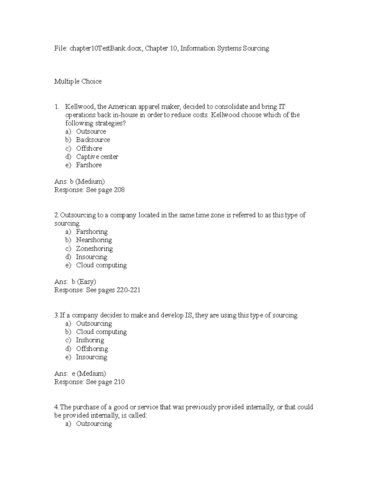 C10 - IS 677 Quiz chapter - 10 with Solutions - File: chapter10TestBank ...