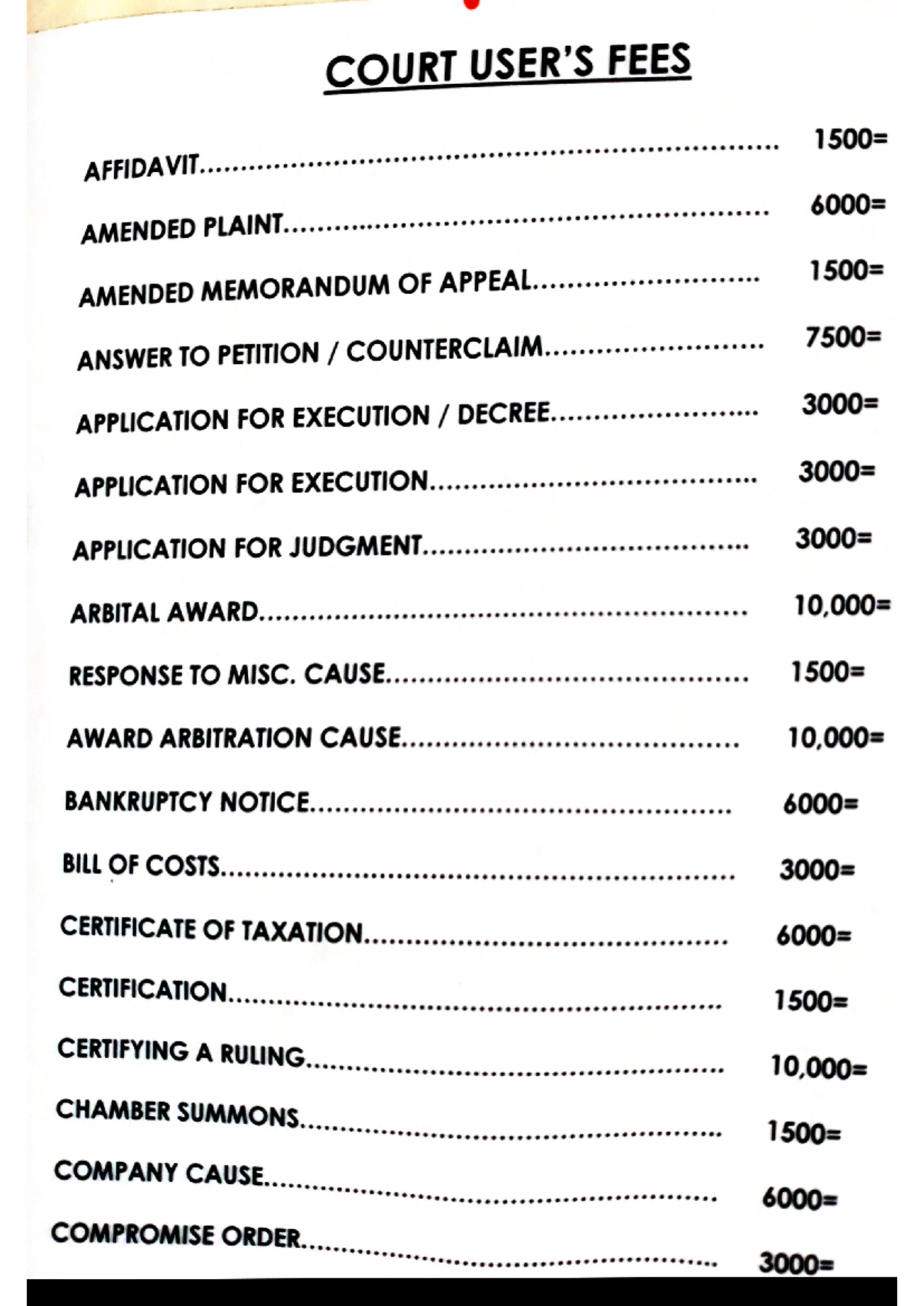 Revised Court Fees Structure Analysis and Implications - Studocu
