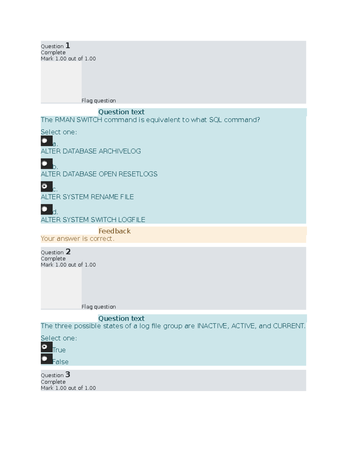 Advanced Database Management Systems Midterm Exam Questions and Answers ...