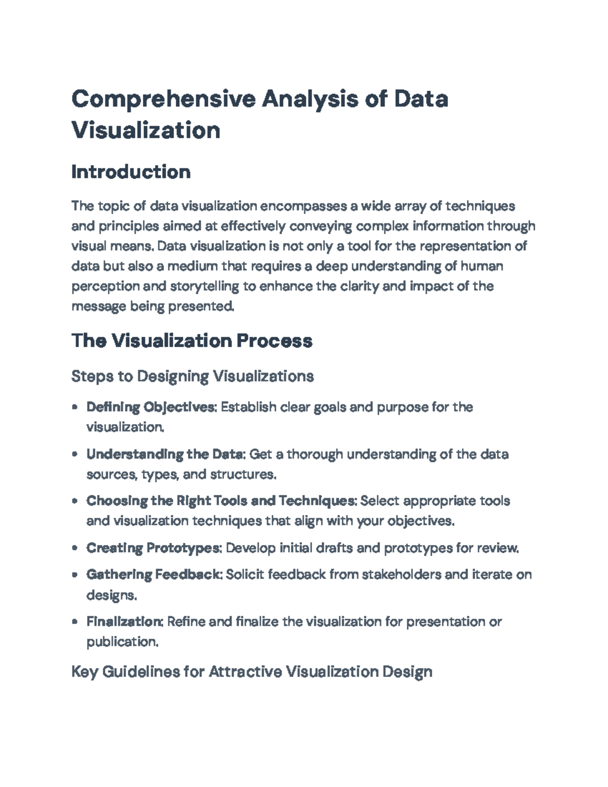 Comprehensive Guide to Data Visualization Techniques and Best Practices ...