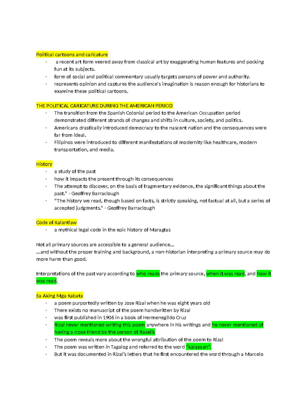 reviewer in rph - Political cartoons and caricature - a recent art form ...