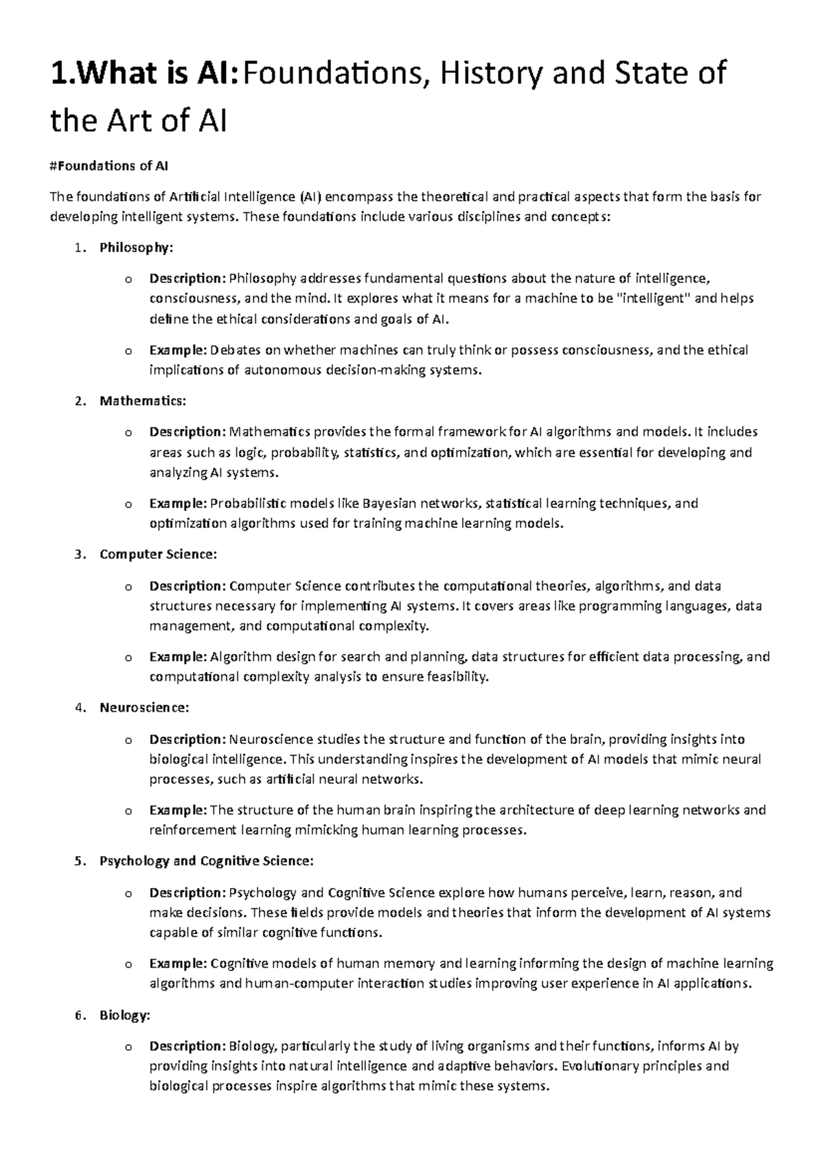 AI 101: Foundations, Applications, and Intelligent Agents - Studocu