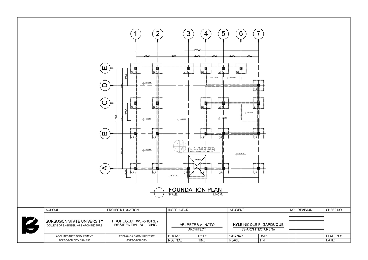 Building Technology Plan for Proposed Residential Structure - ARCH 3500 ...