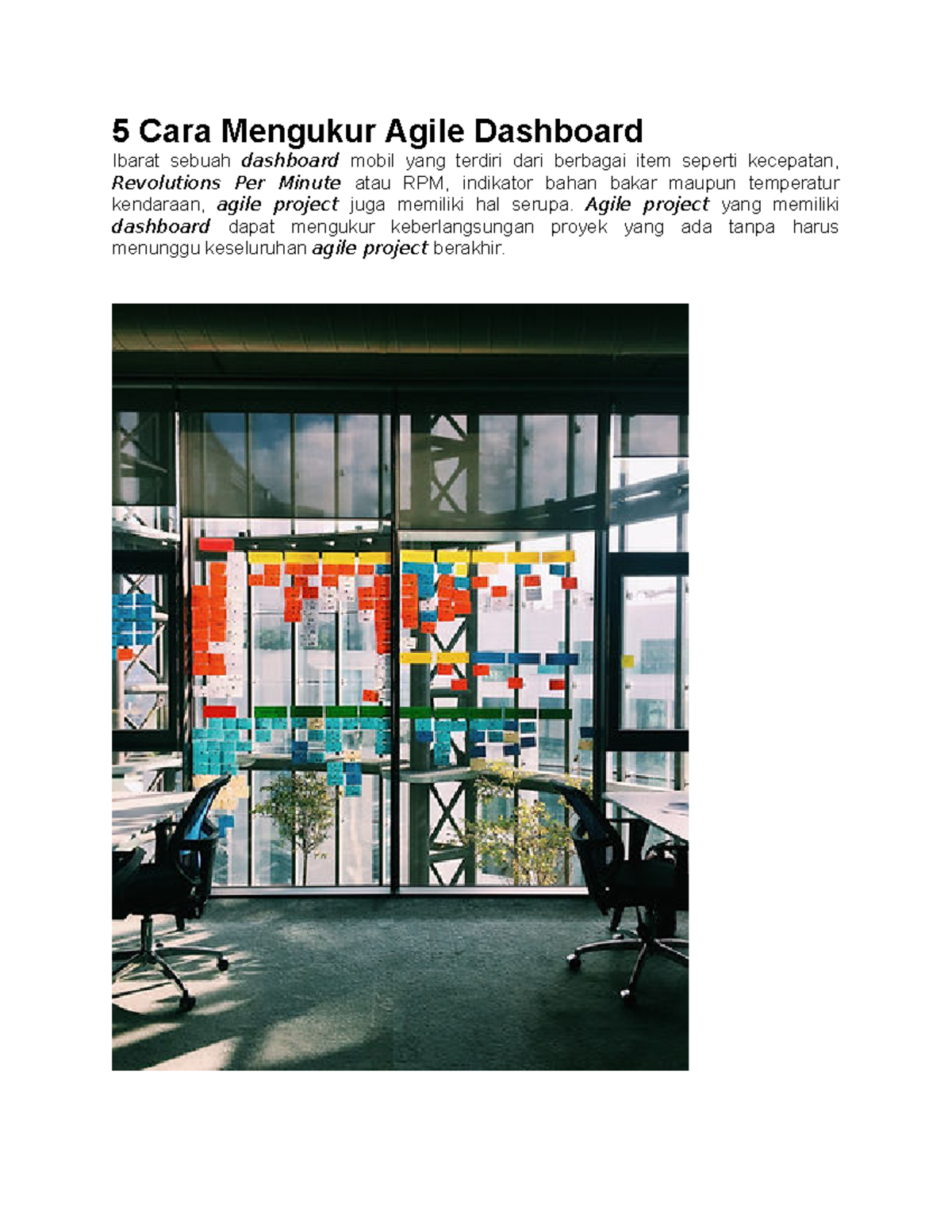 5 Cara Mengukur Agile Dashboard - 5 Cara Mengukur Agile Dashboard Ibarat sebuah dashboard mobil ...
