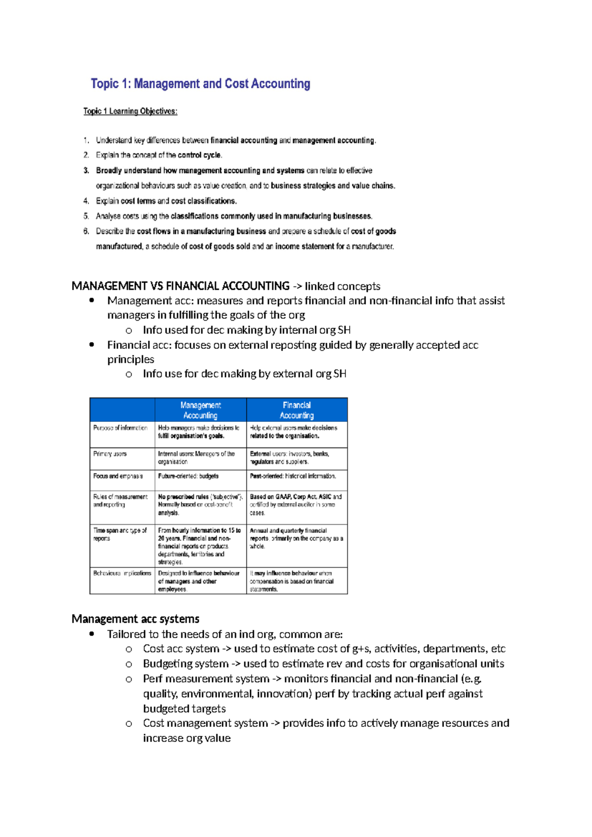 Management vs Financial Accounting: Key Concepts and Cost ...
