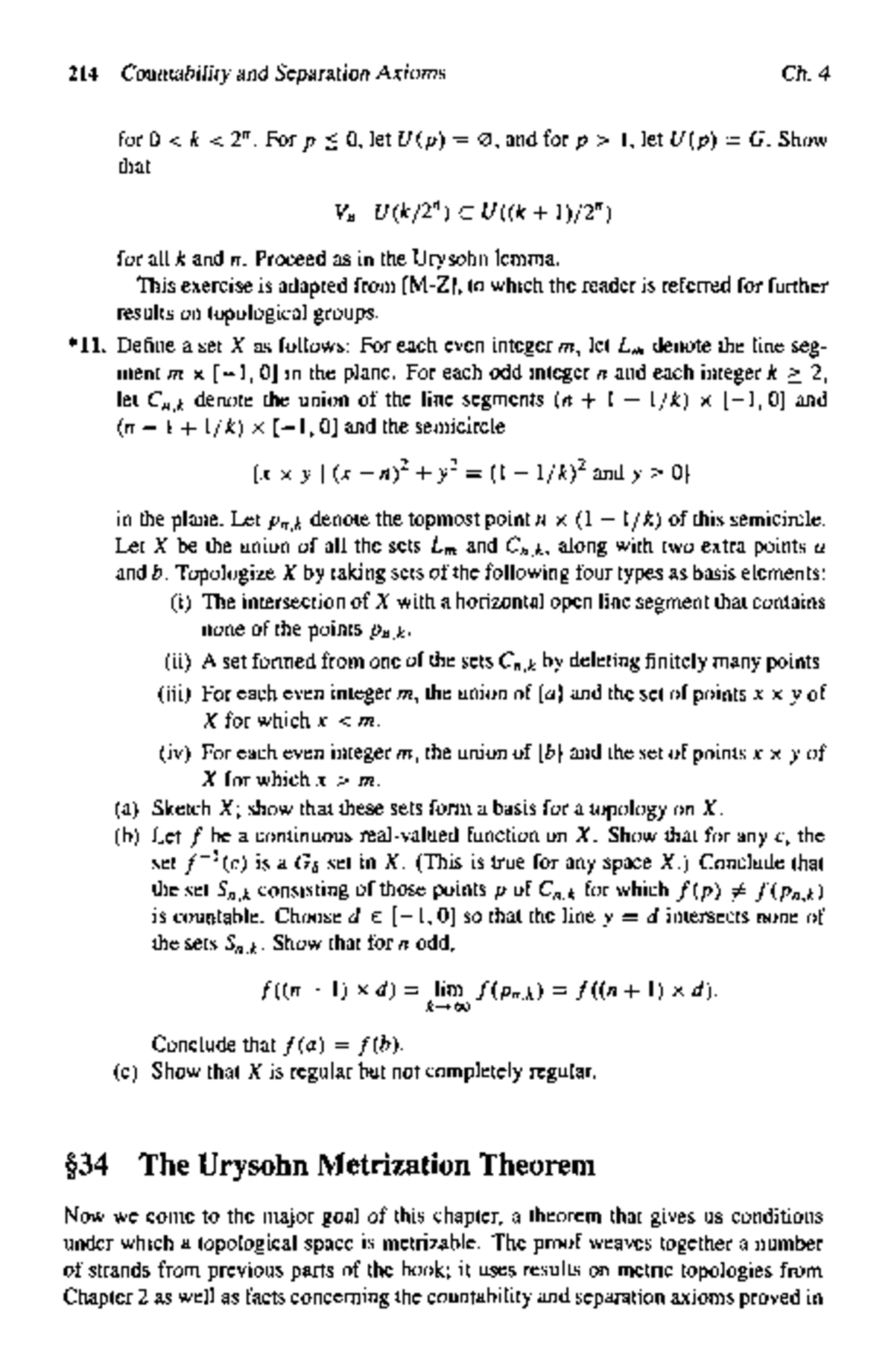 Urysohn Metrization Theorem - Countability & Separation Axioms (214 ...