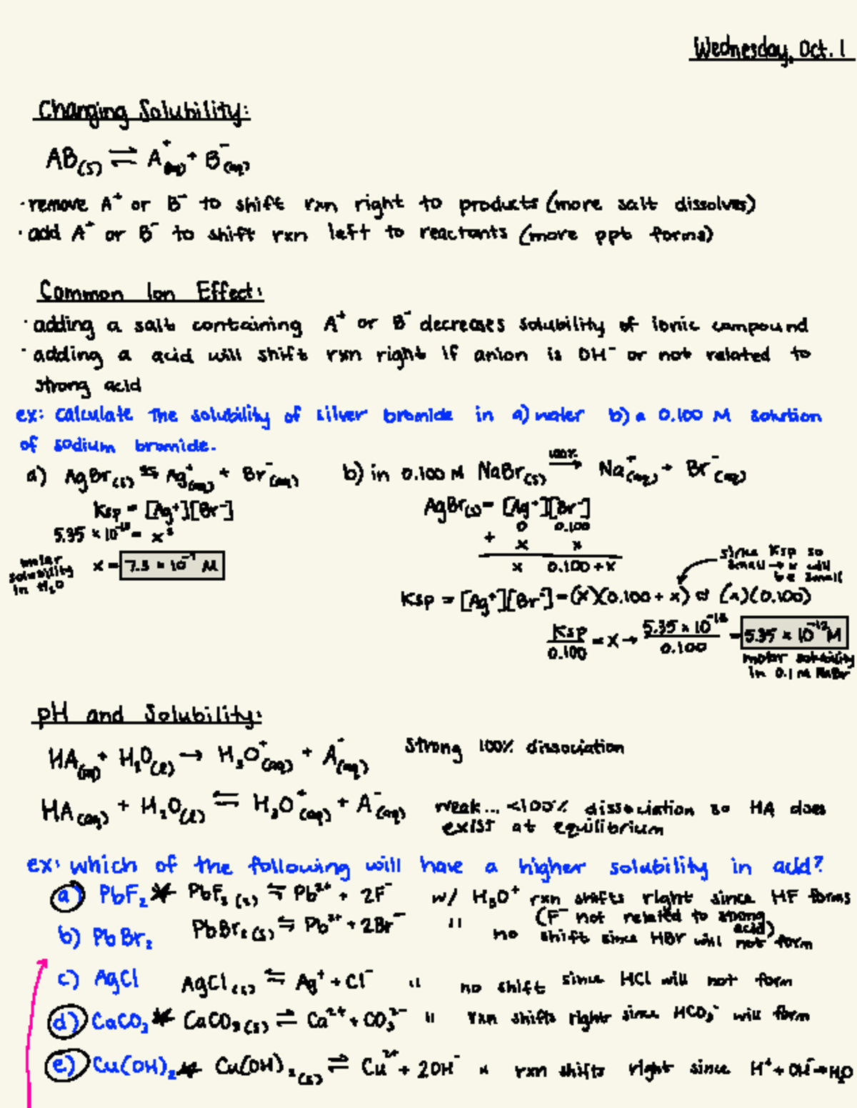 Chemistry Notes: Solubility & Acid-Base Concepts (CHEM 101) - Studocu