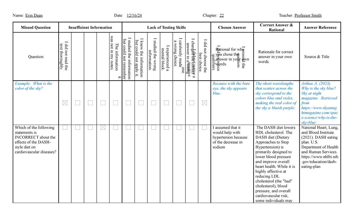 Mastery Quiz Review: Week 8 Insights and Learning Reflections - Studocu