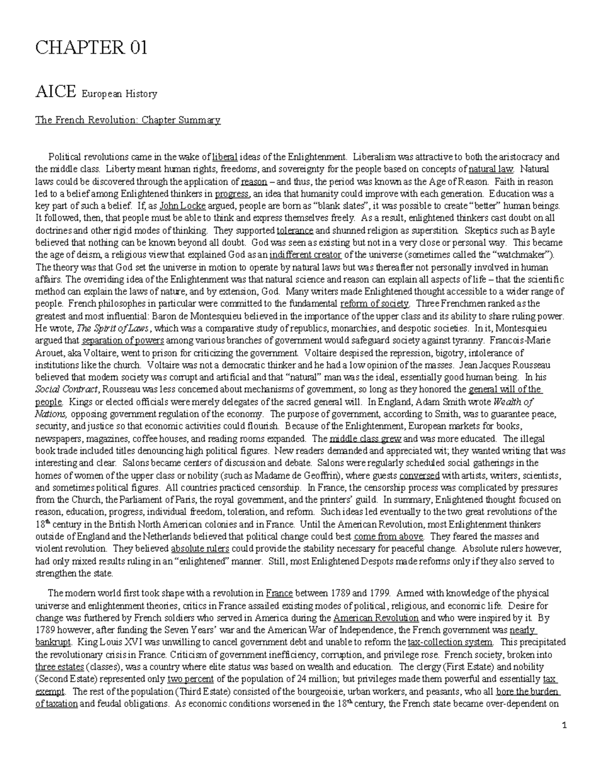 AICE European History: The French Revolution's Major Events & Results ...