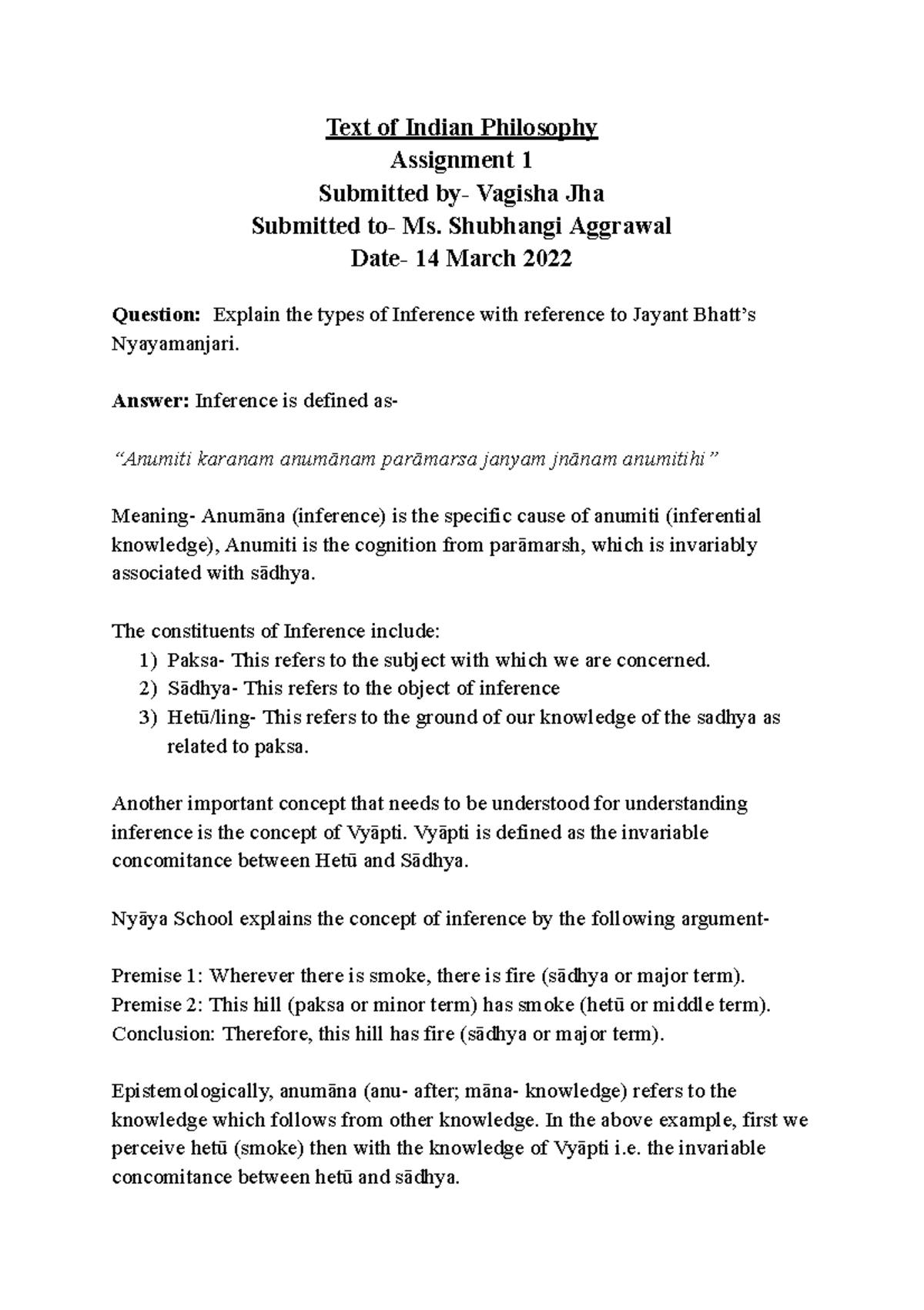 Types of Inference, Jayant Bhatt - Google Docs - Text of Indian ...