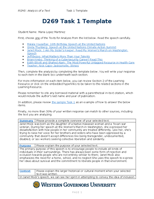RRM3 D268 Task 2 Template - RRM3 D268 Task 2 TEMPLATE Instructions: Complete and submit this ...