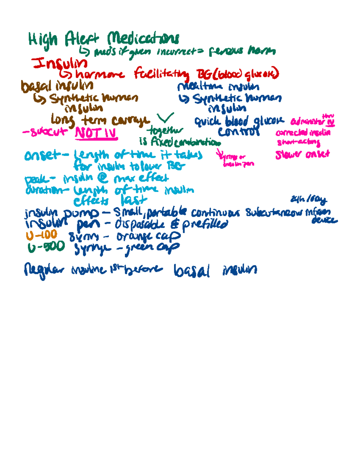 Heparin Protocol Notes (Medications L) for IV Administration and Dosing ...