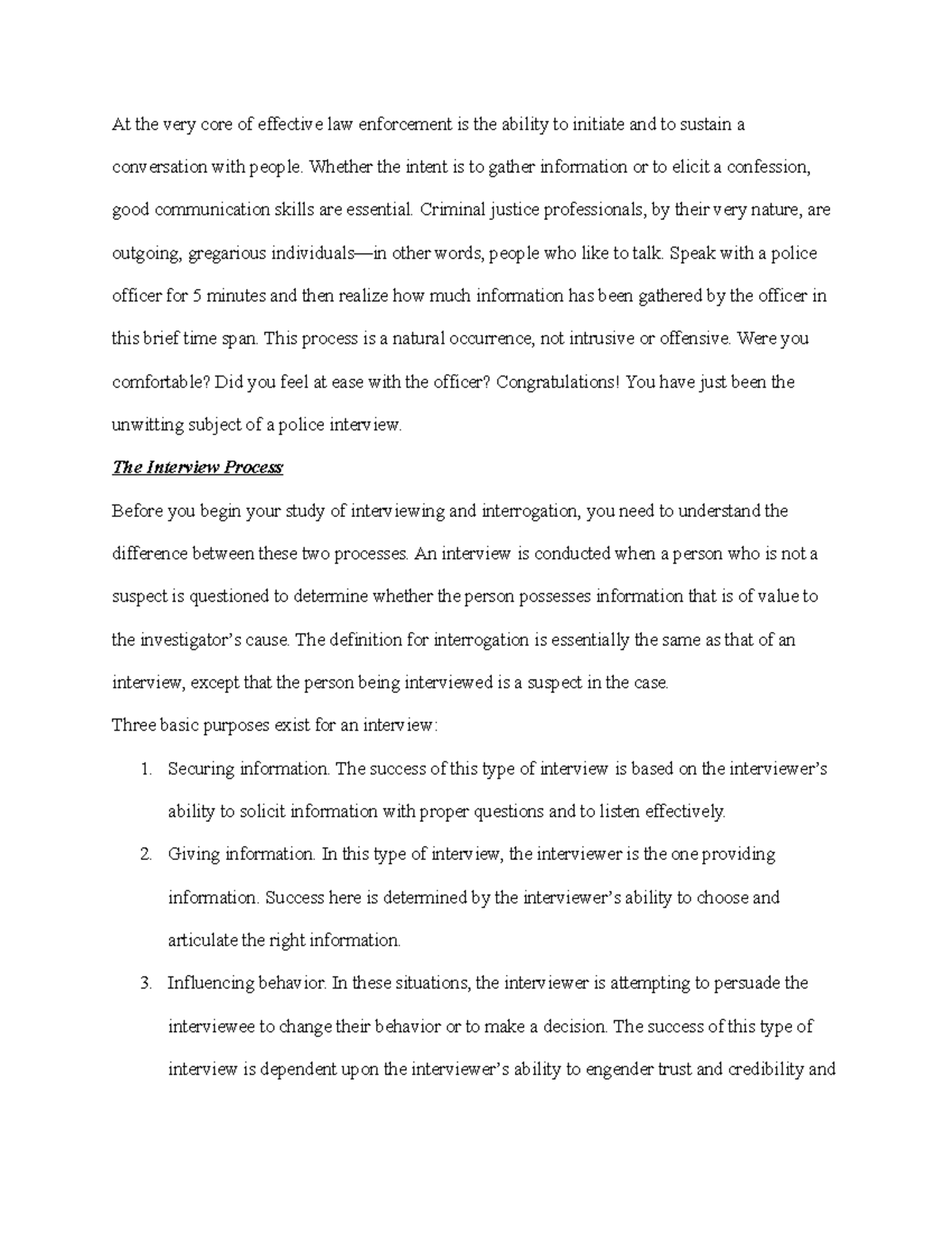 Chapter 7: Effective Strategies for Interviewing & Interrogating in ...
