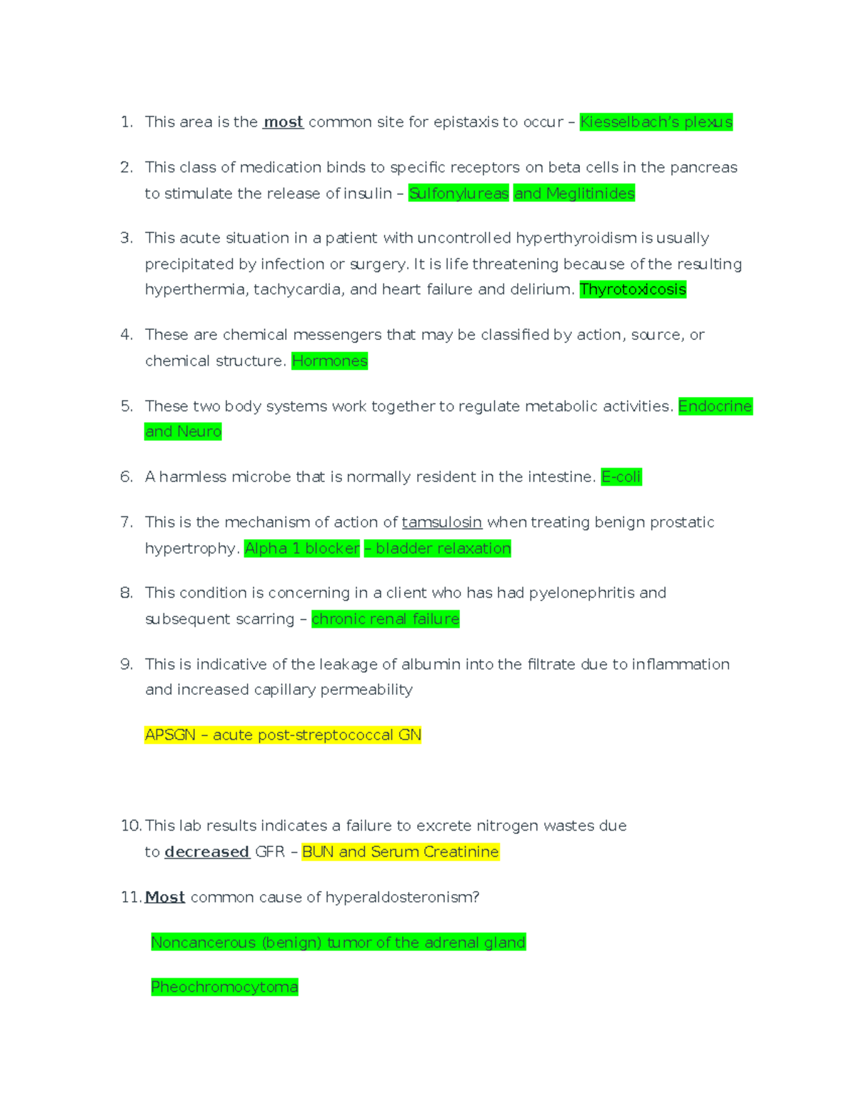 Exam III - Study Guide: Anatomy, Physiology, and Treatment Insights ...