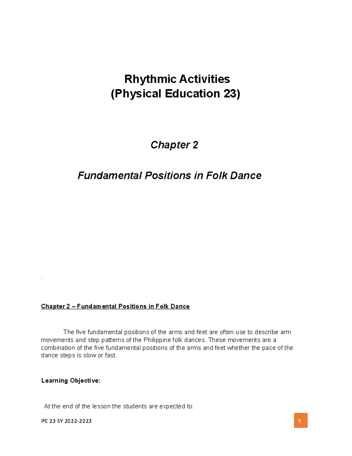 3 - Fundamental Positions in Folk Dance - Chapter 2 – Fundamental ...