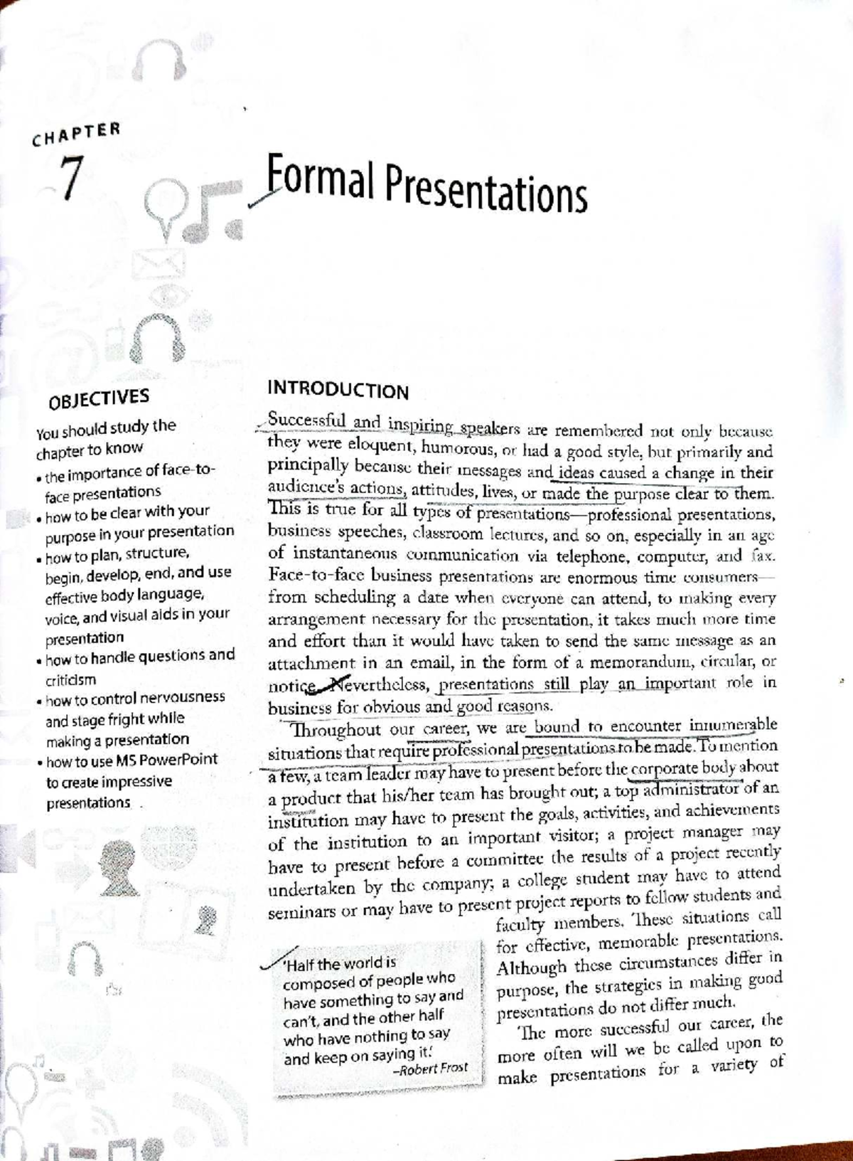 CHAPTER 7: Formal Presentations - Key Strategies for Success in ...