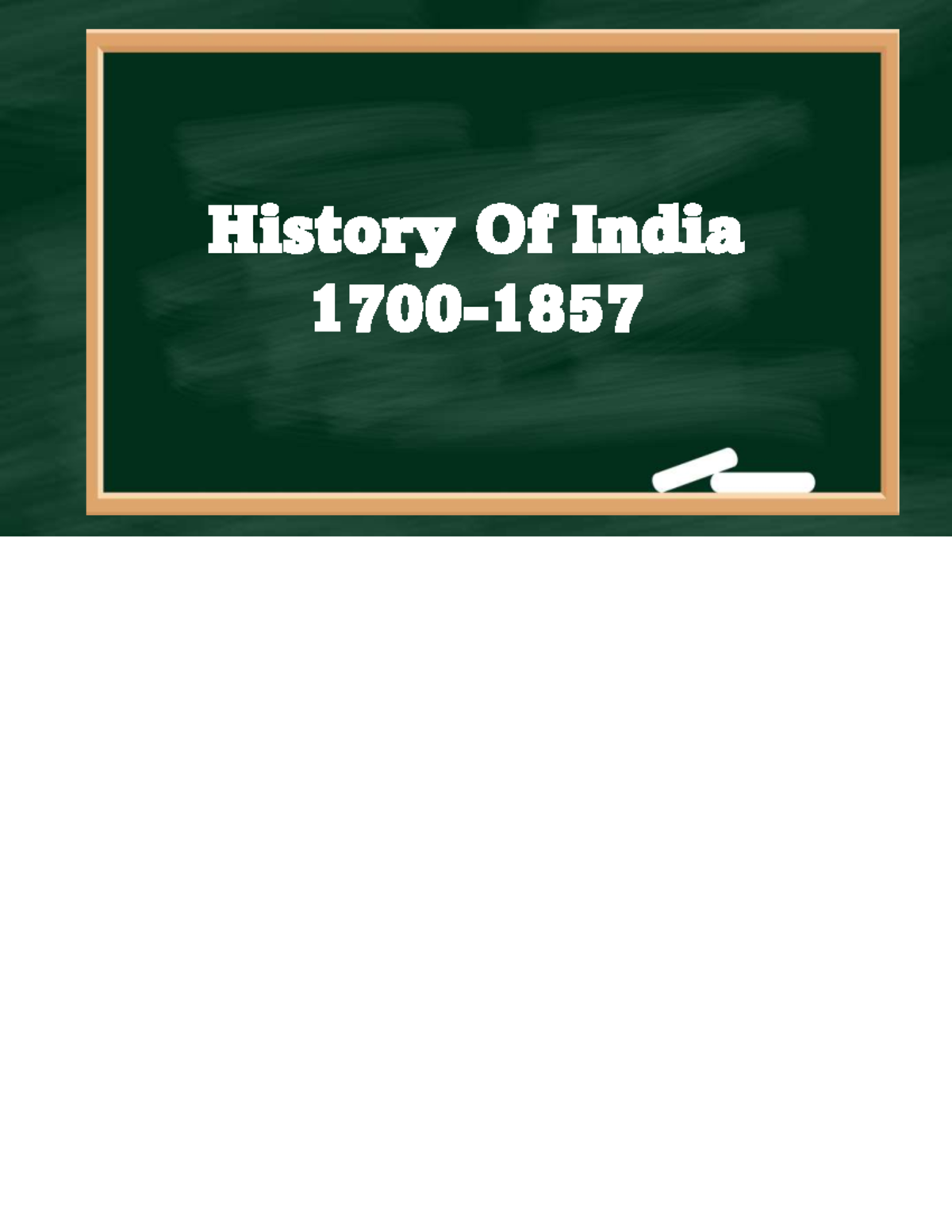 History of India 1750-1857: Continuity and Change in the 18th Century ...