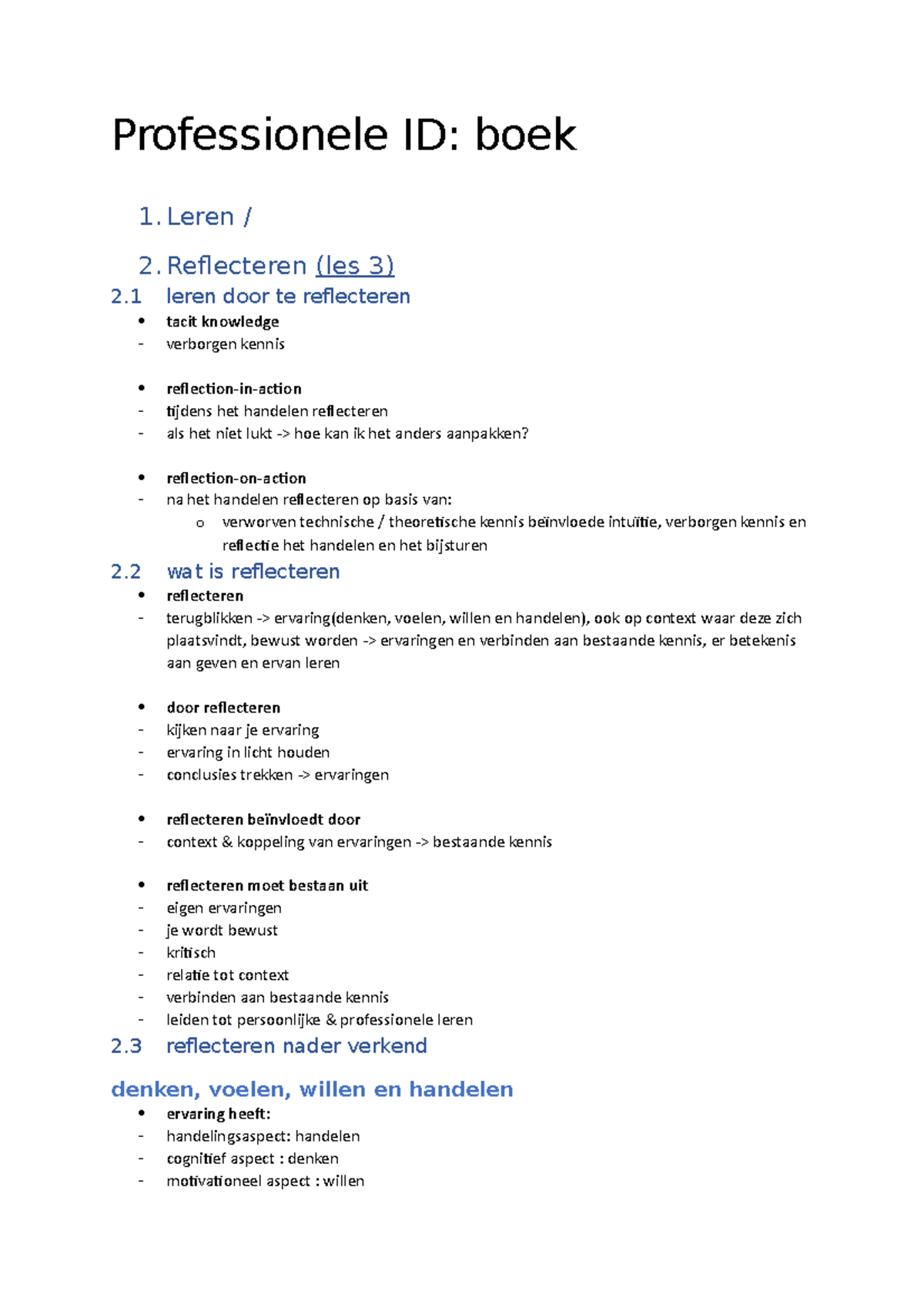 Professionele ID boek - heel het boek en alles wat je moet kennen voor ...