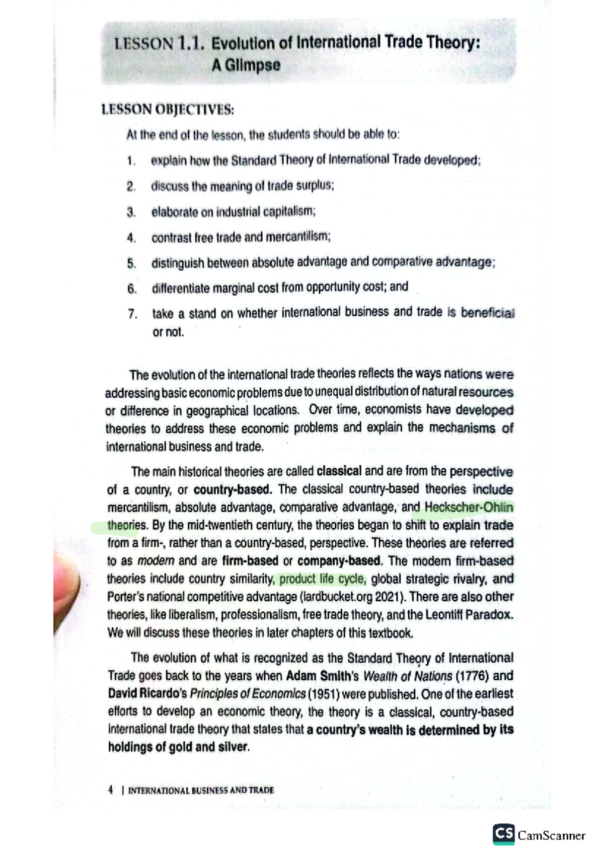 IBT-1: Lesson 1.1 - Evolution of International Trade Theory Overview ...