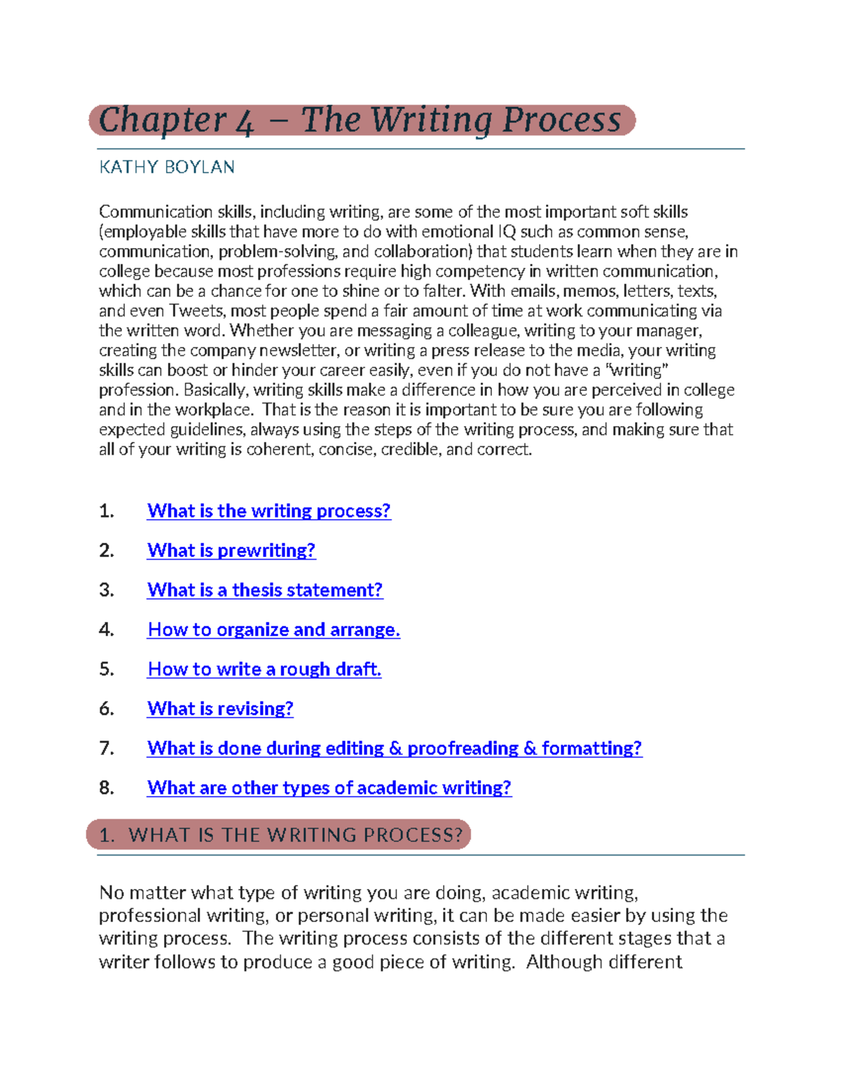 Academic Writing Process: Steps for Effective Communication Skills ...