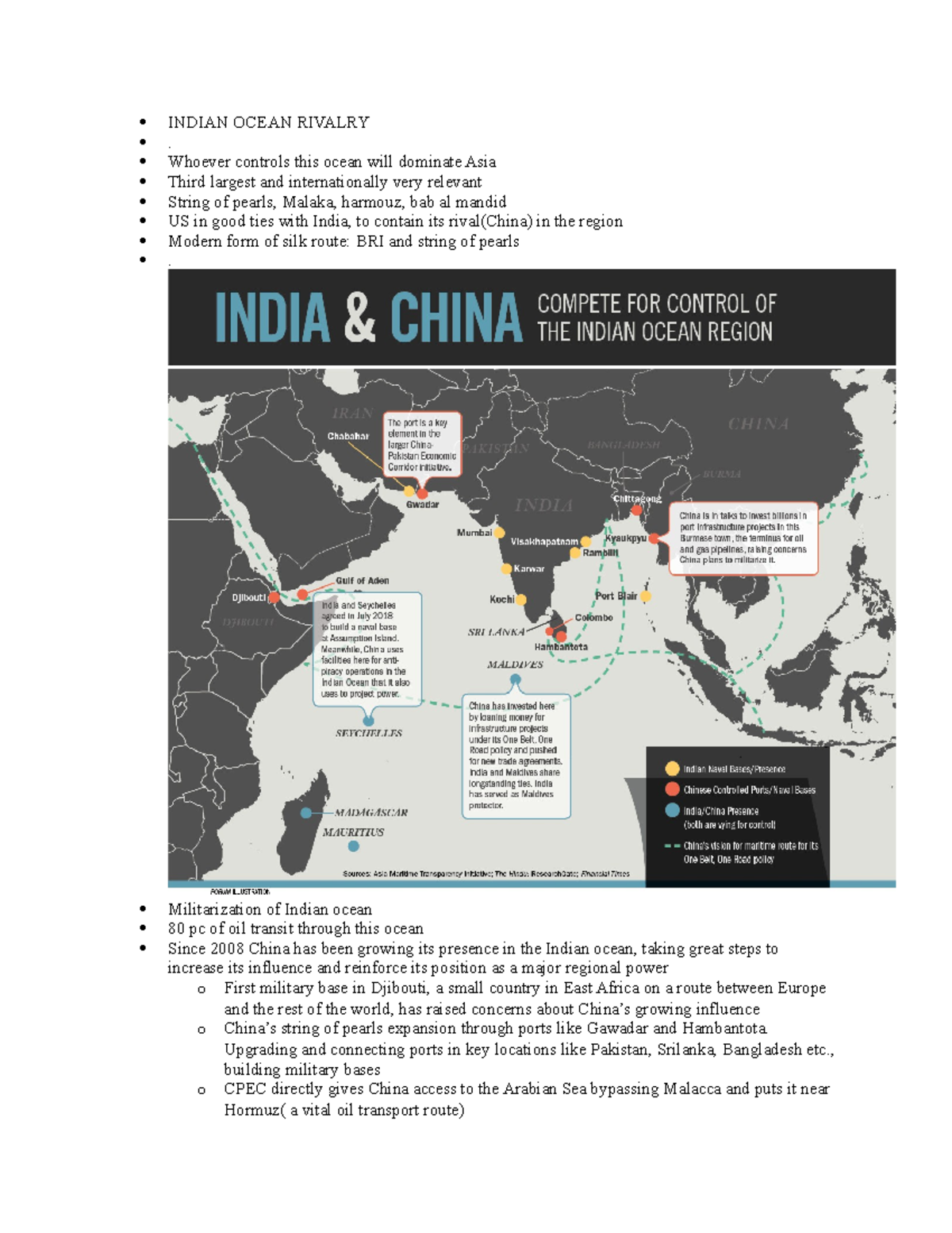 Indian Ocean Rivalry: Geopolitical Dynamics and Strategic Implications ...