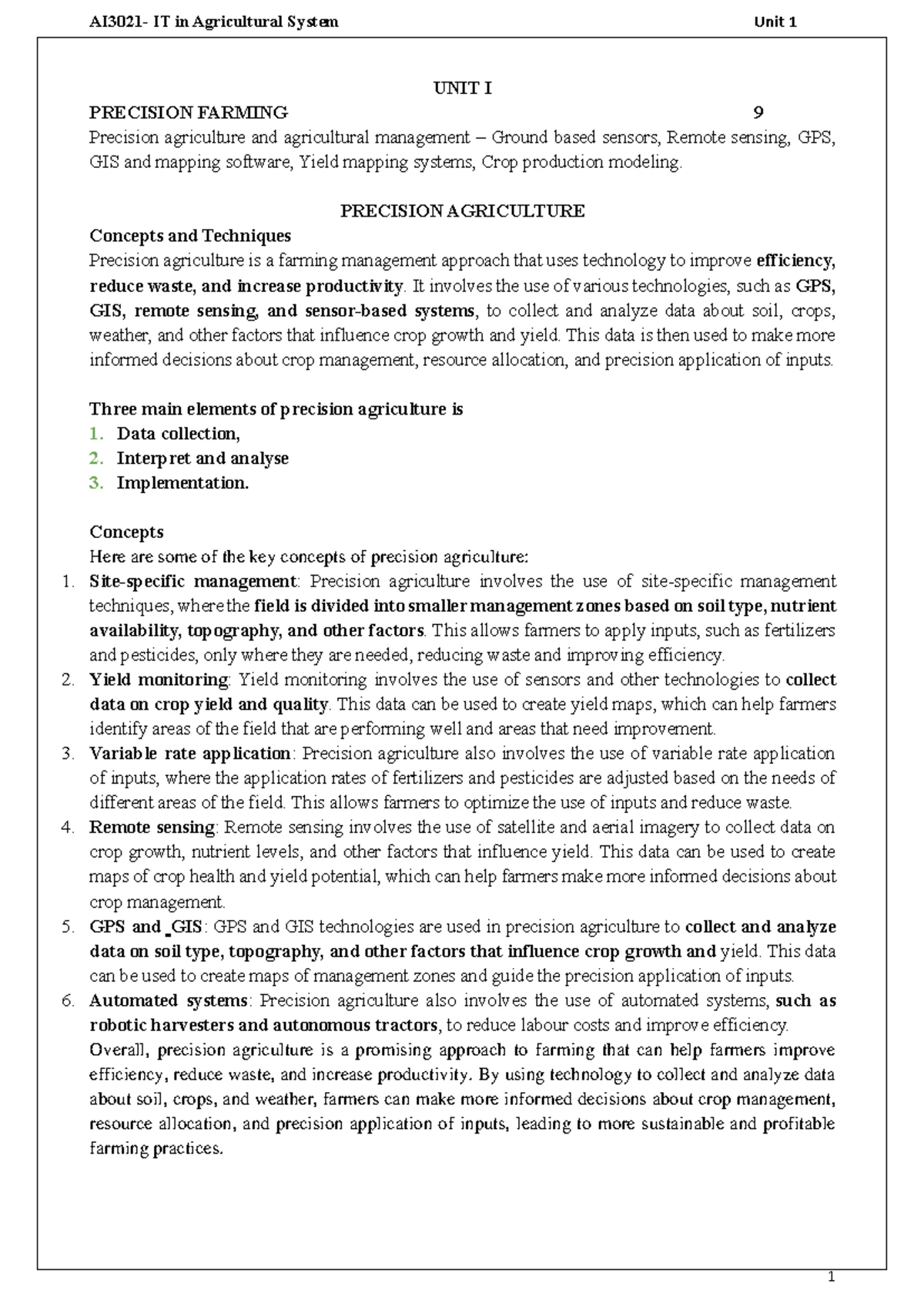 AI3021 IAS Unit 1 - Unit 1 text book notes - SYLLABUS CONTENTS UNITI ...